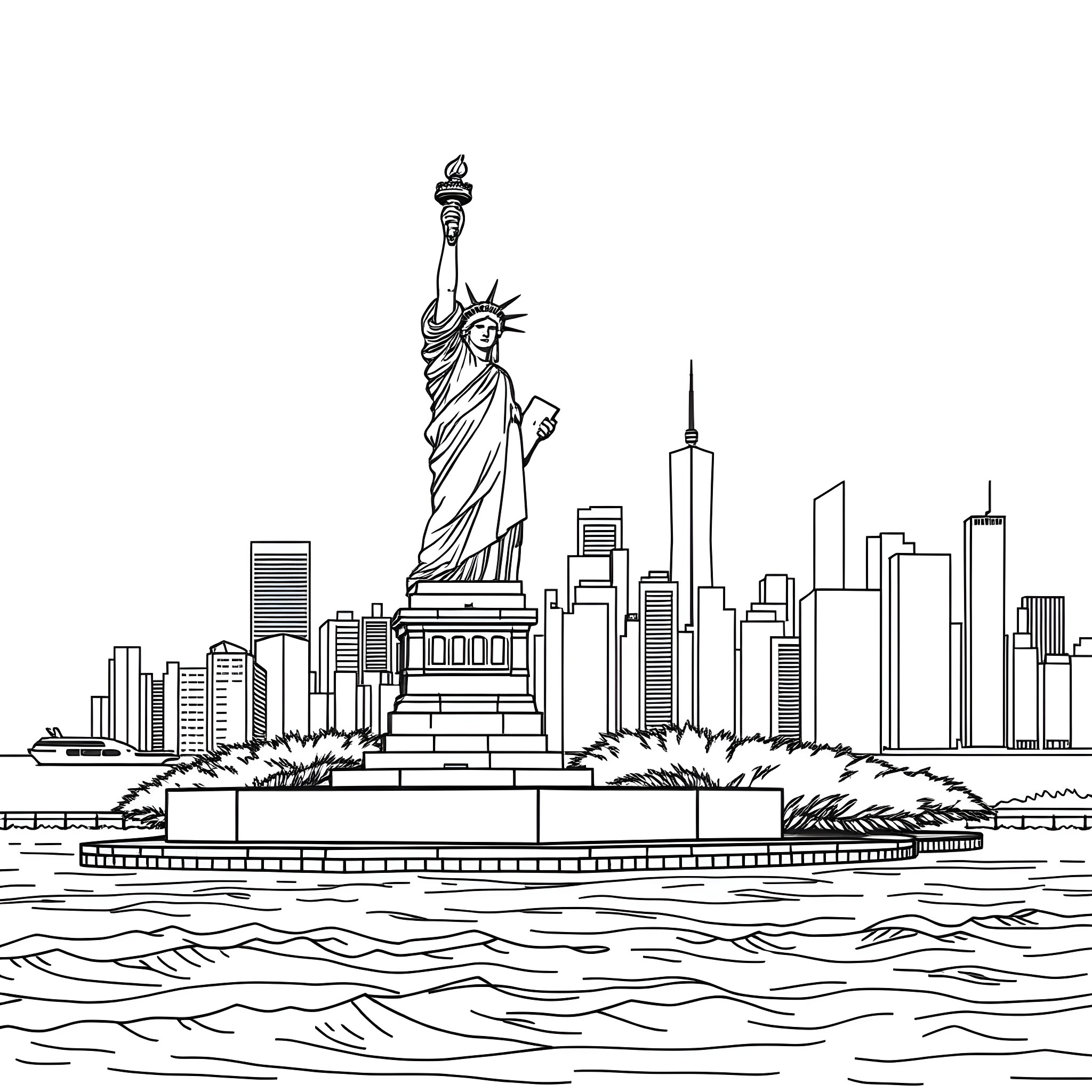 Best Statue Of Liberty Coloring Pages (Free Printable PDF)