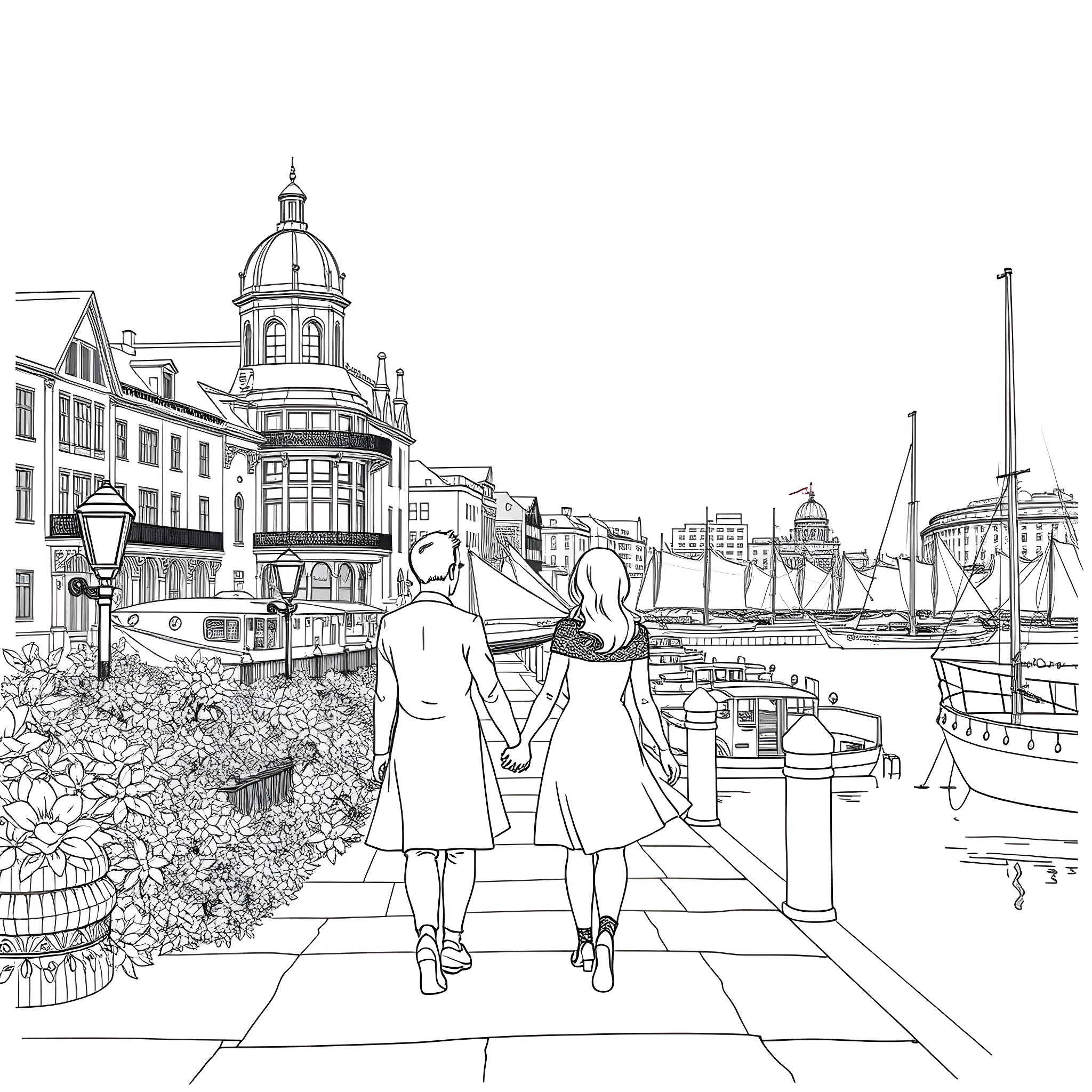 245 Best Couple Coloring Pages (Free Printable PDFs)