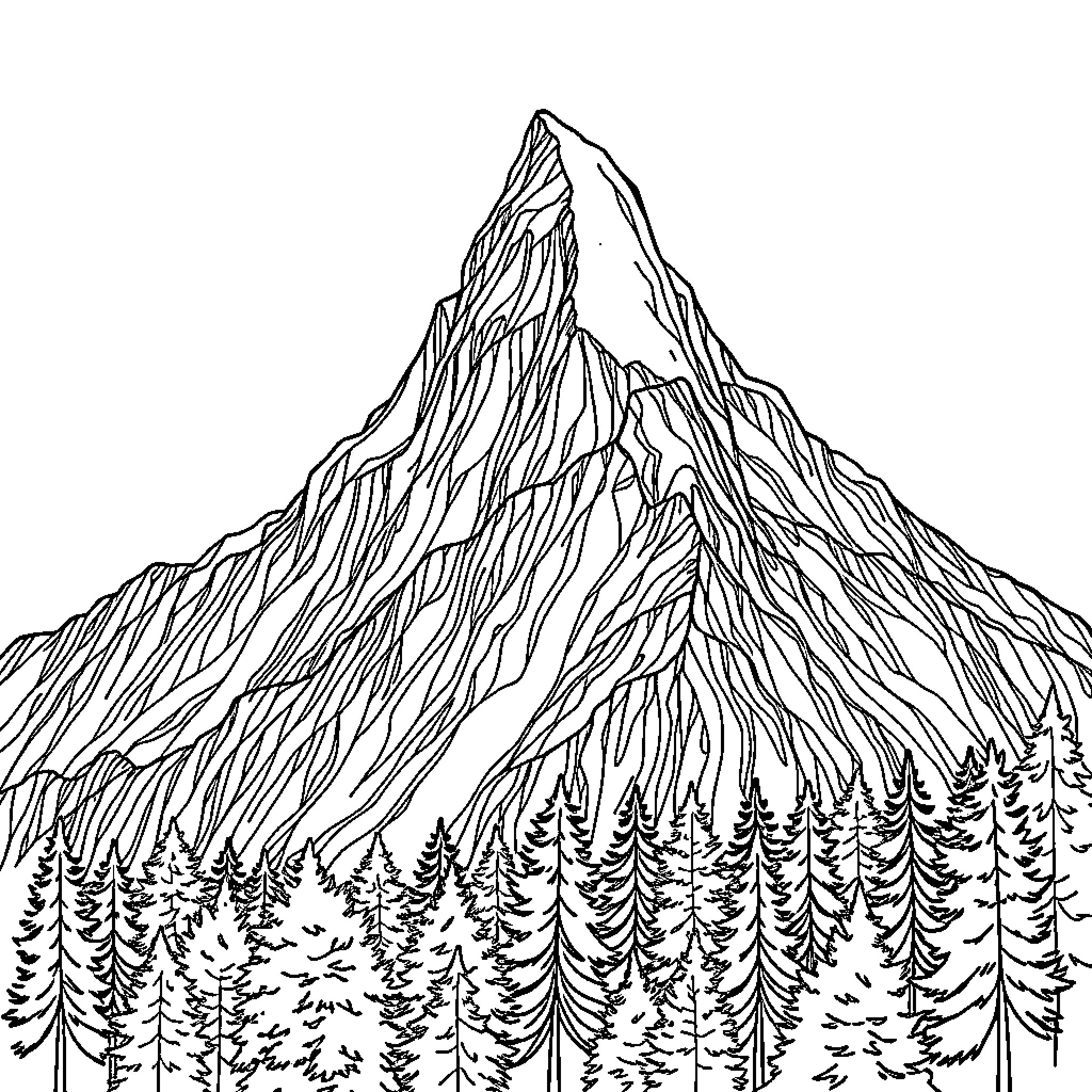 Best Mountain Coloring Pages (Free Printable PDF)