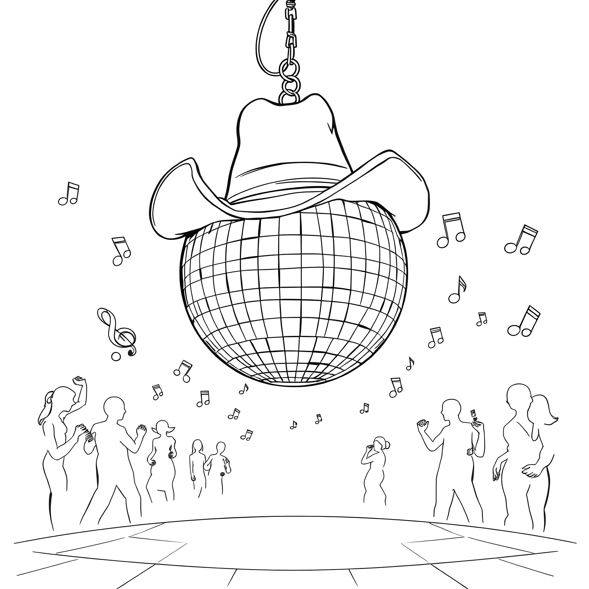 1 Best Disco Ball Coloring Pages (Free Printable PDFs)