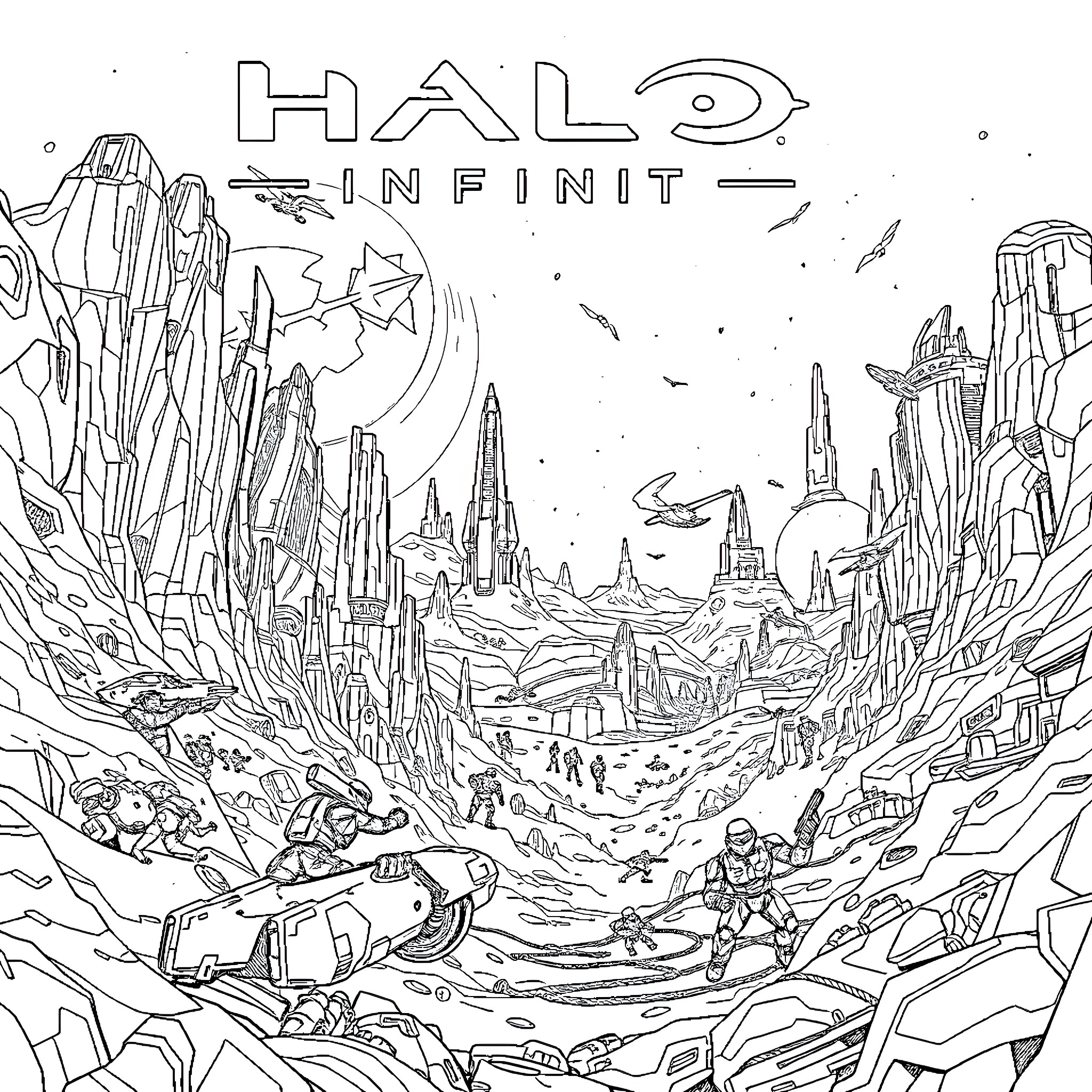 Best Halo Coloring Pages (Free Printable PDF)