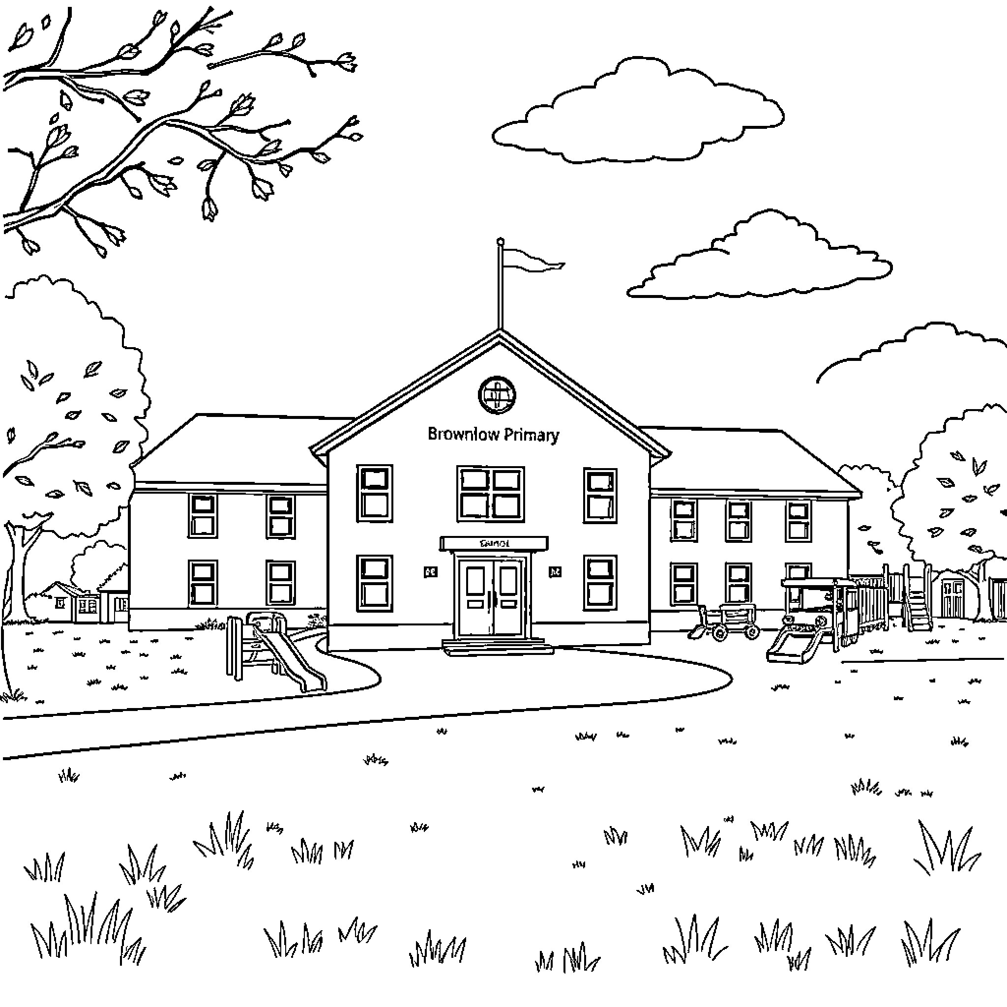 Best School Coloring Pages (Free Printable PDF)