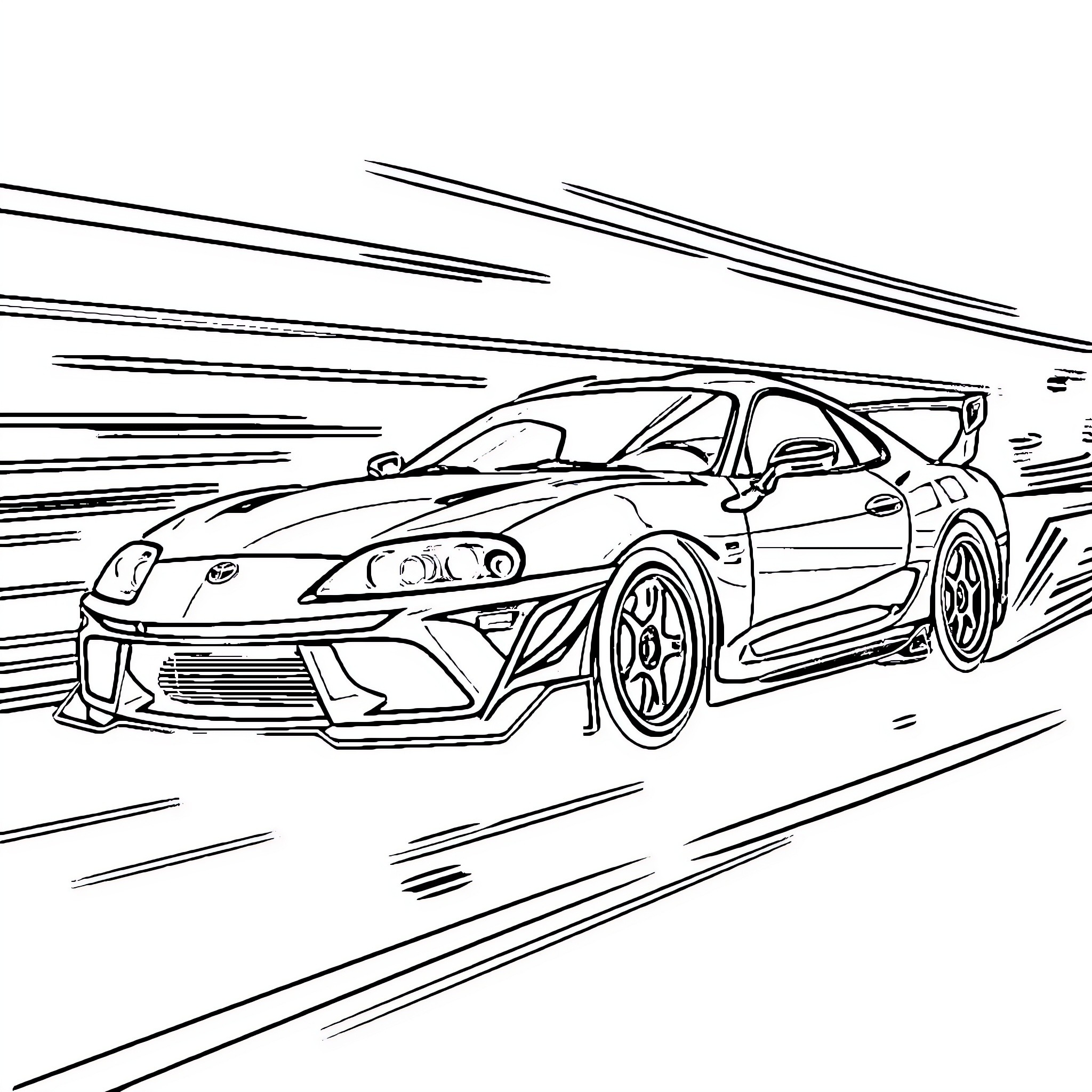 Best Toyota Supra Coloring Pages (Free Printable PDF)