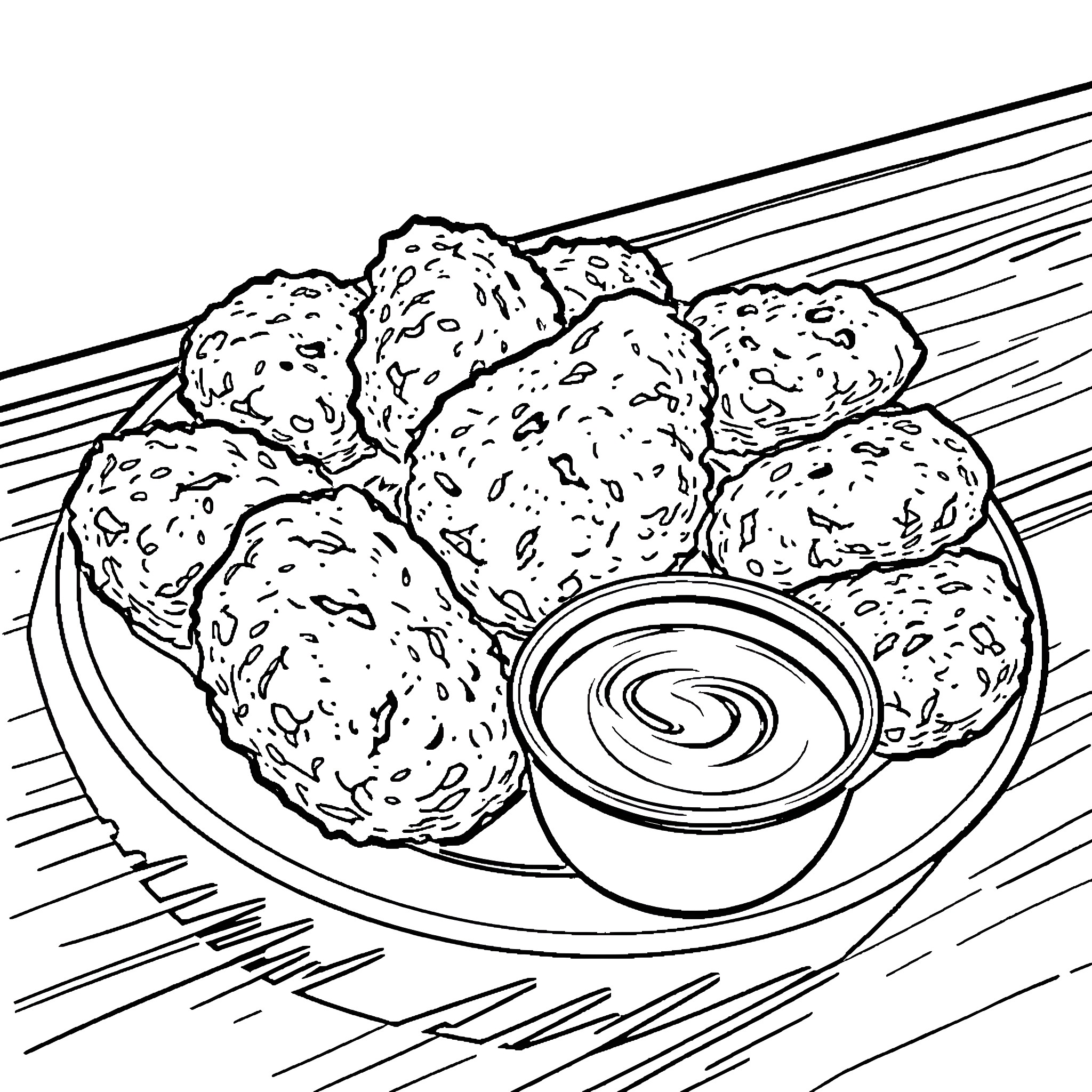 Best Chicken Nugget Coloring Pages (Free Printable PDF)