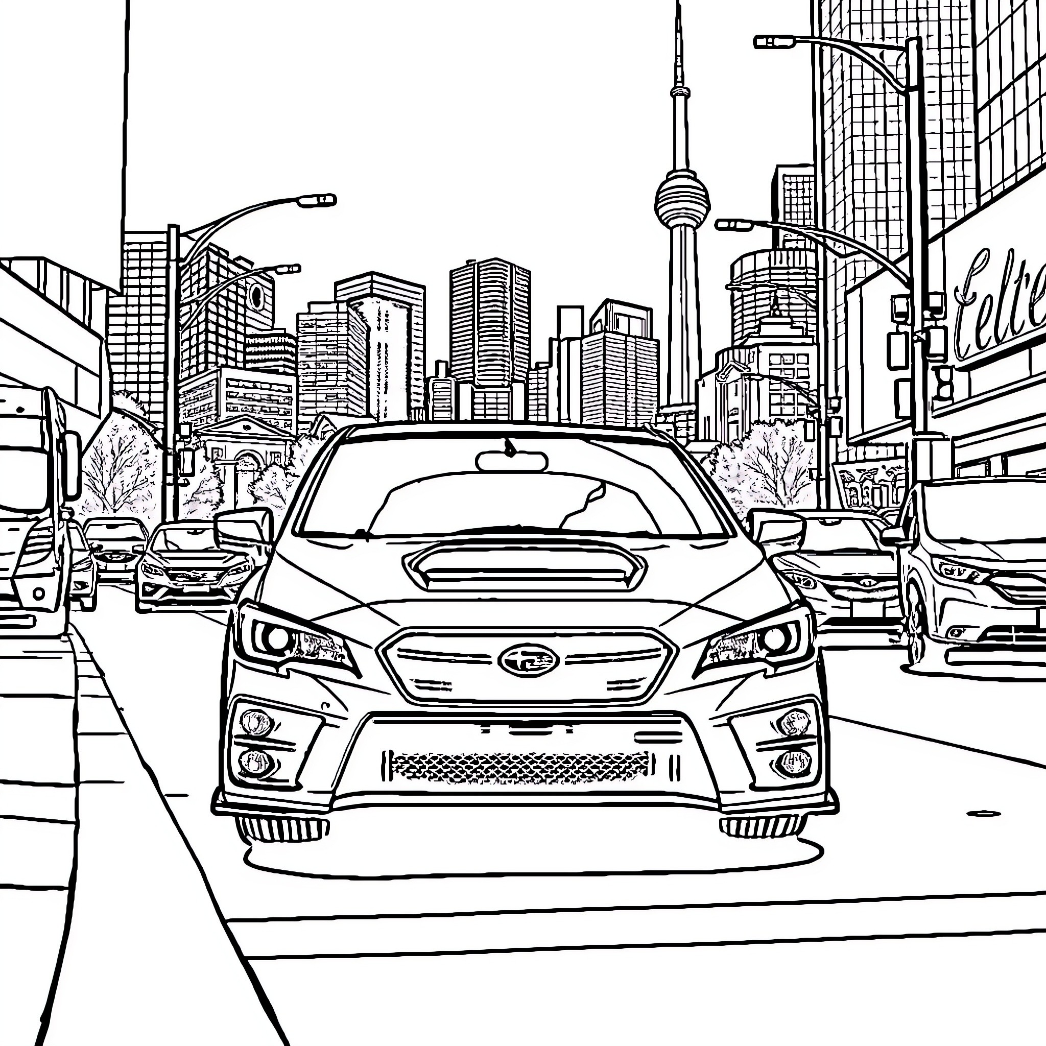 Best Subaru Coloring Pages (Free Printable PDF)
