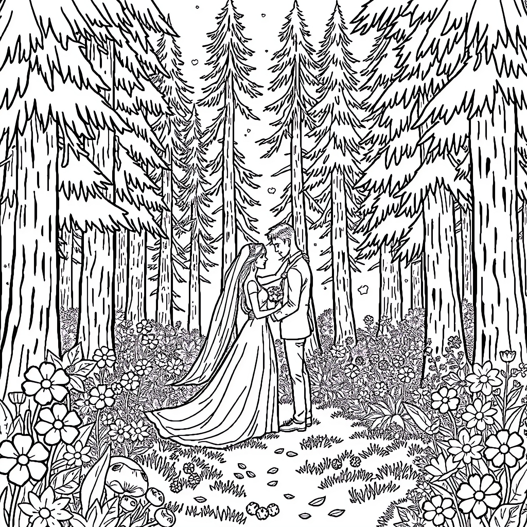 Best Wedding Coloring Pages (Free Printable PDF)