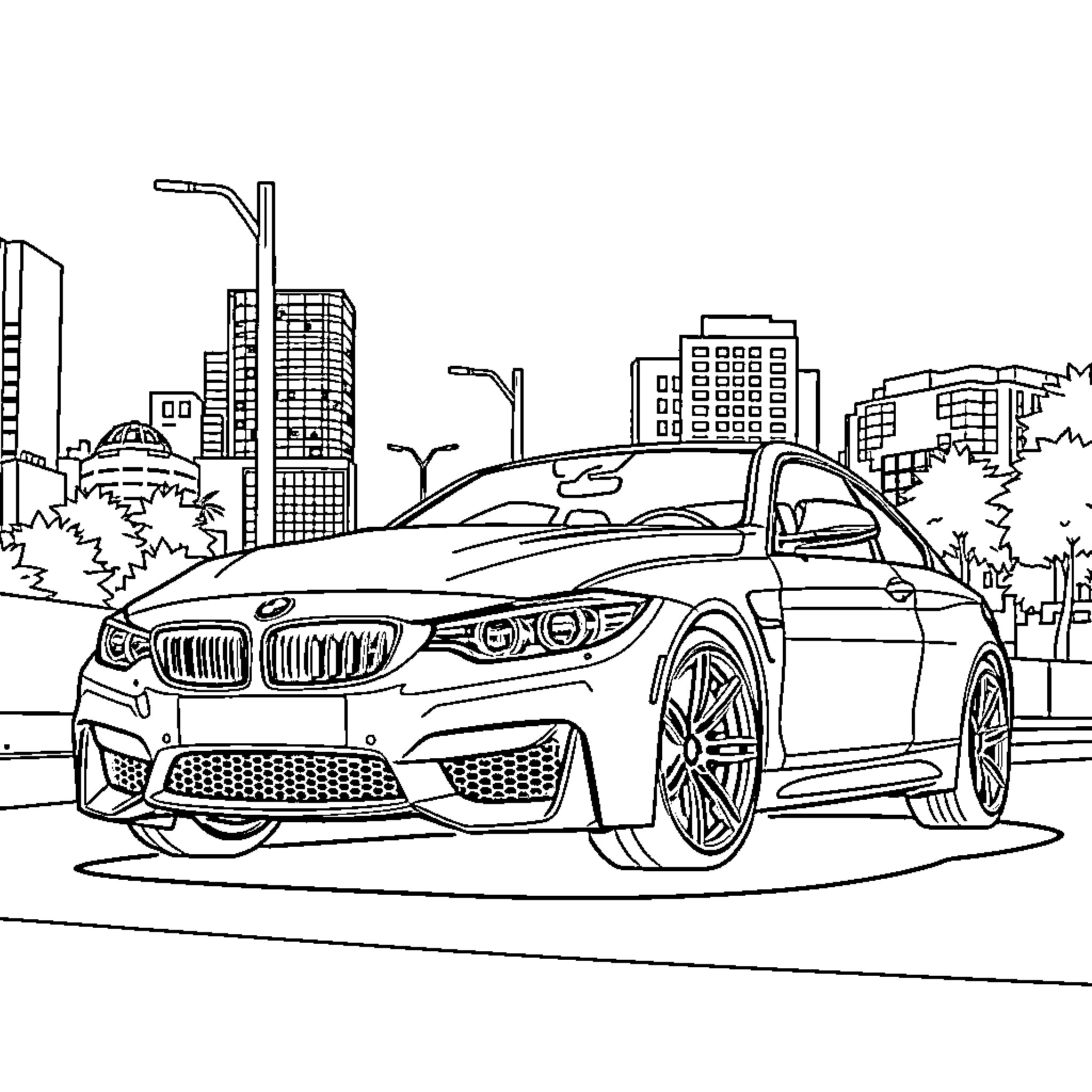 Best BMW M4 Coloring Pages (Free Printable PDF)
