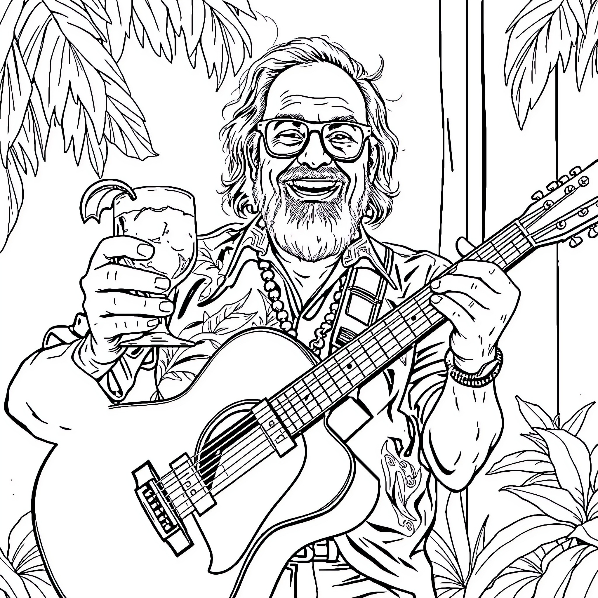 Best Jimmy Buffett Coloring Pages (Free Printable PDF)
