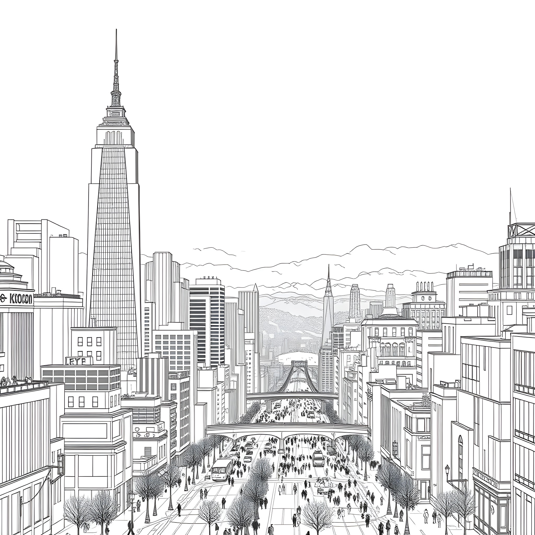 Best City Coloring Pages (Free Printable PDF)