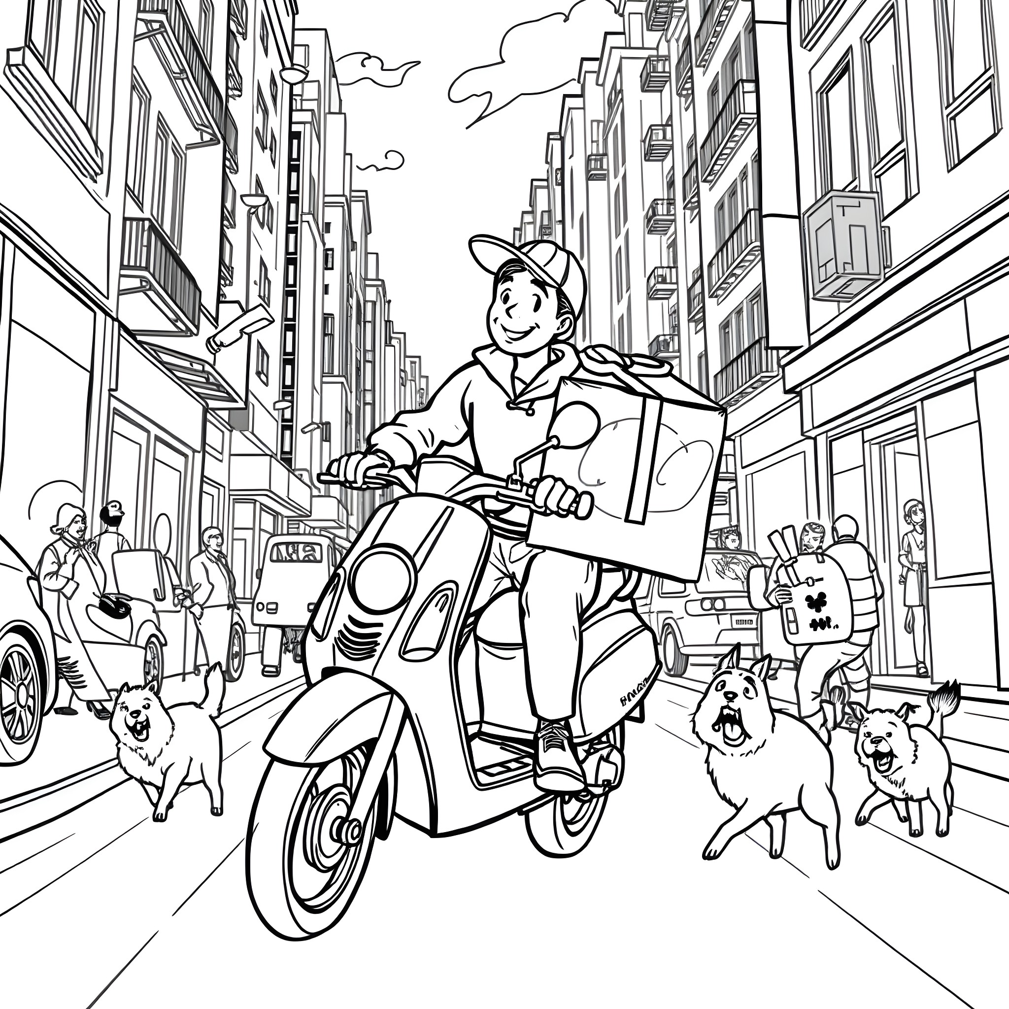 1 Best Courier Coloring Pages (Free Printable PDFs)