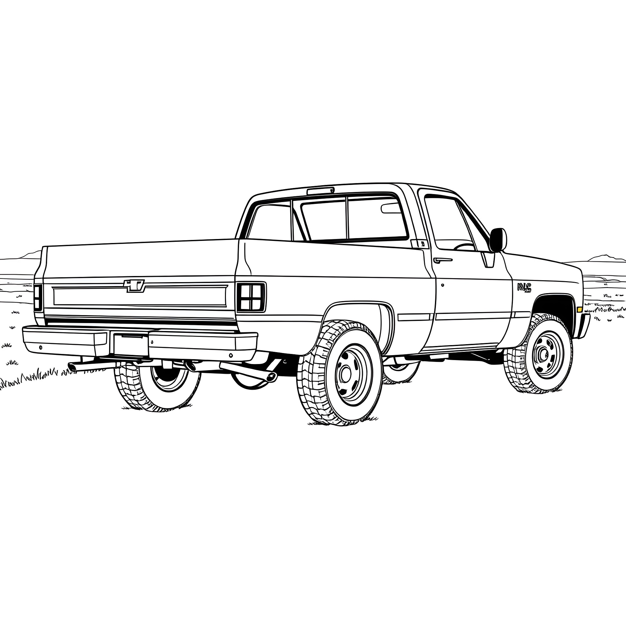 Best Chevy Truck Coloring Pages (Free Printable PDF)