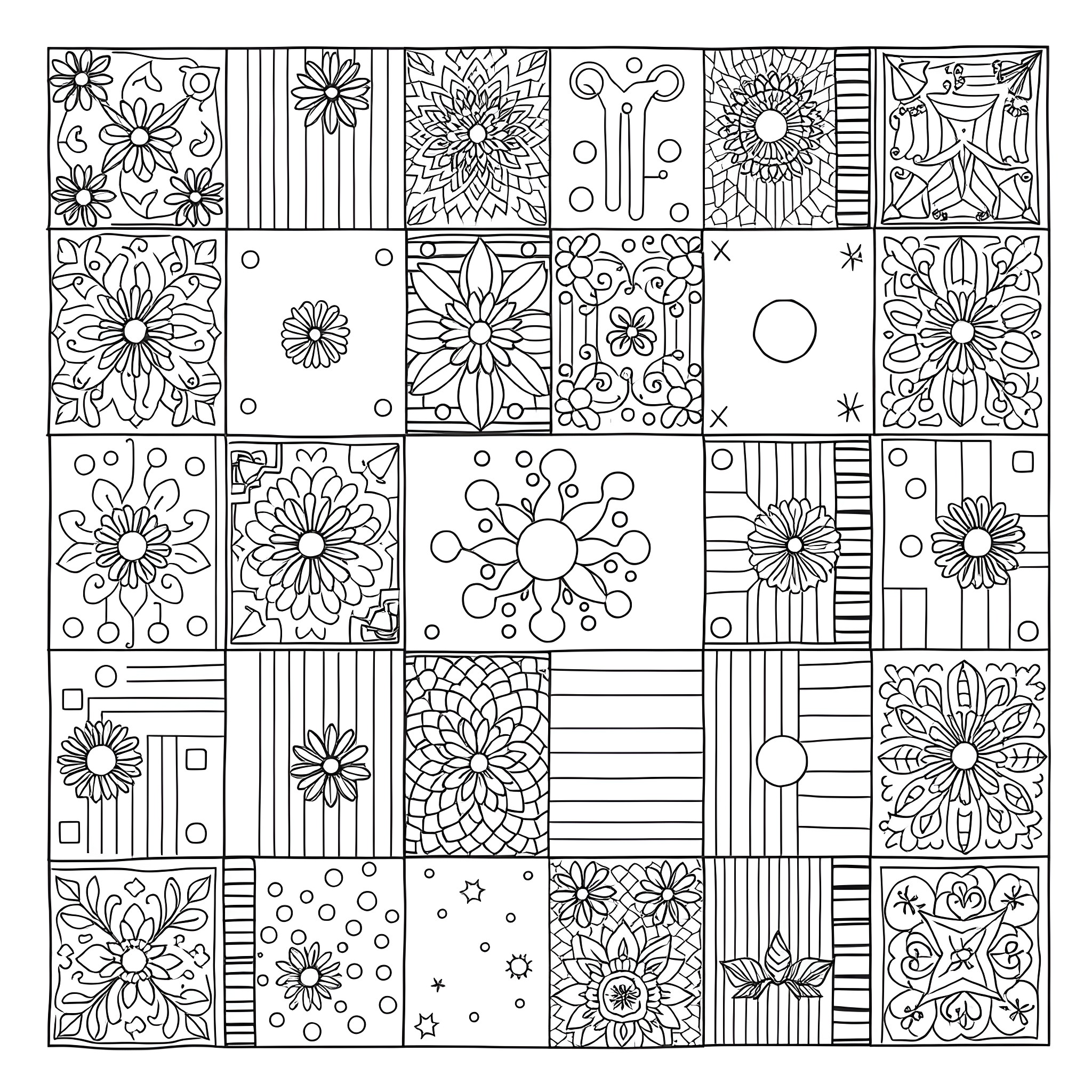 120 Best Patchwork Coloring Pages (Free Printable PDFs)