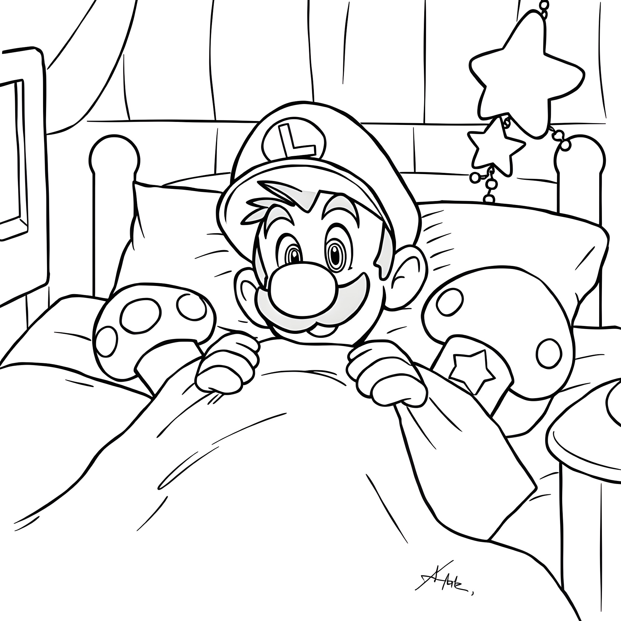 2 Best Luigi Coloring Pages (Free Printable PDFs)