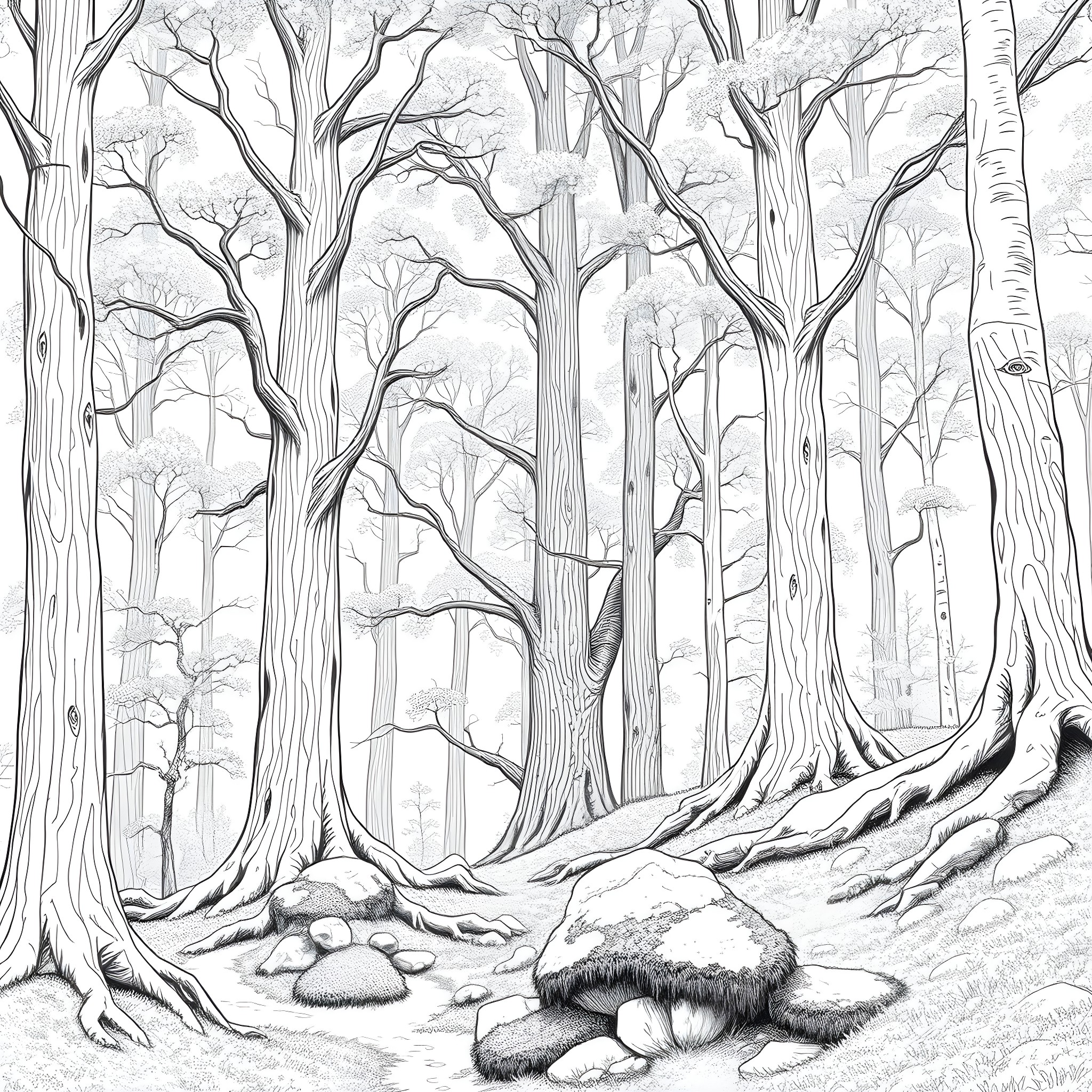 154 Best Forest Coloring Pages (Free Printable PDFs)