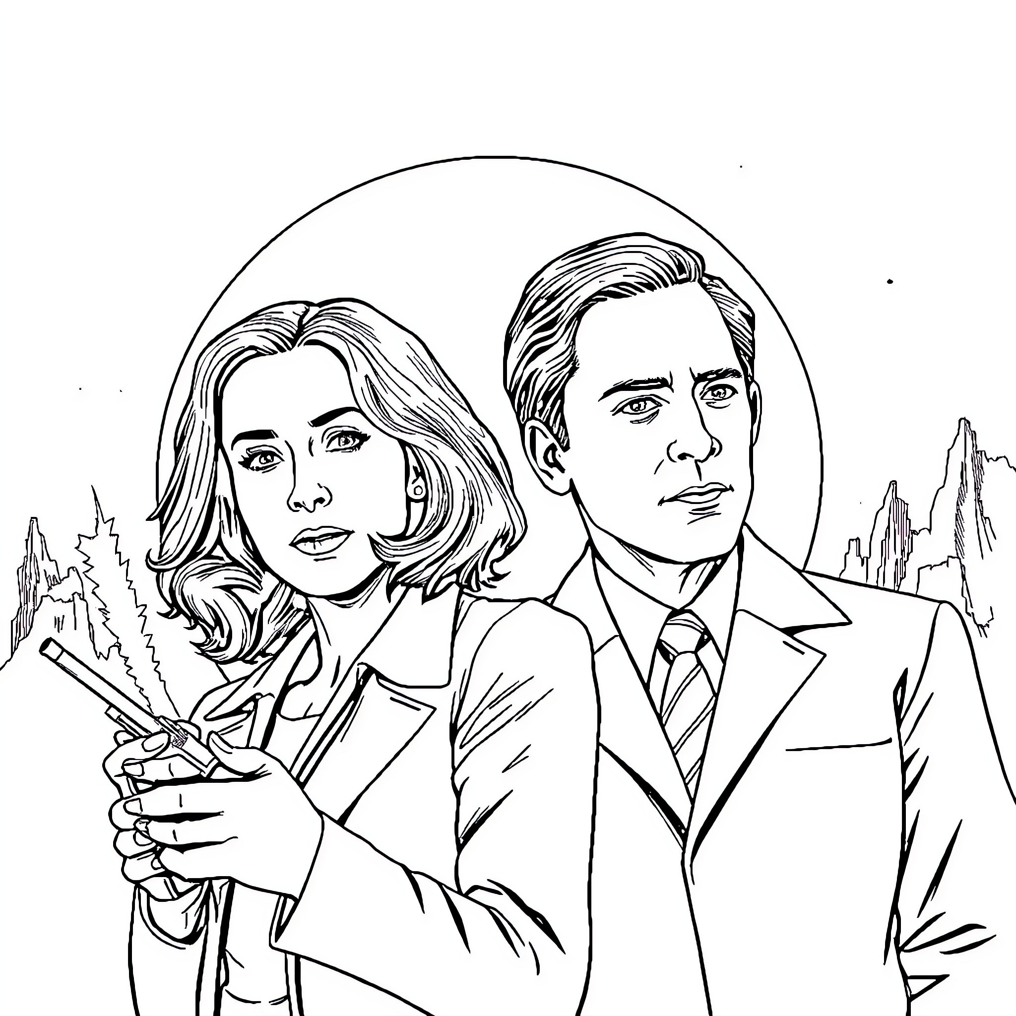 3 Best X Files Coloring Pages (Free Printable PDFs)