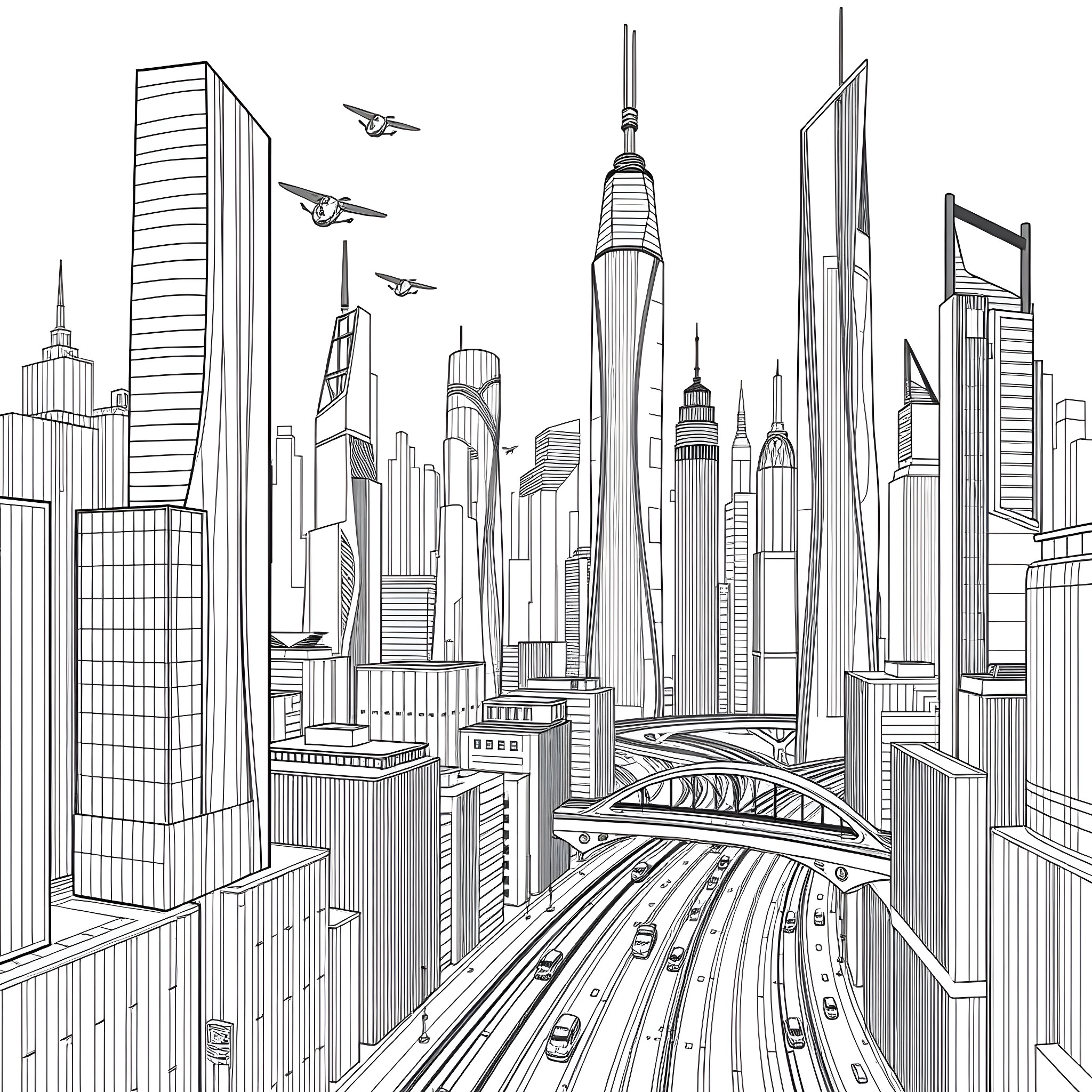 127 Best City Coloring Pages (Free Printable PDFs)