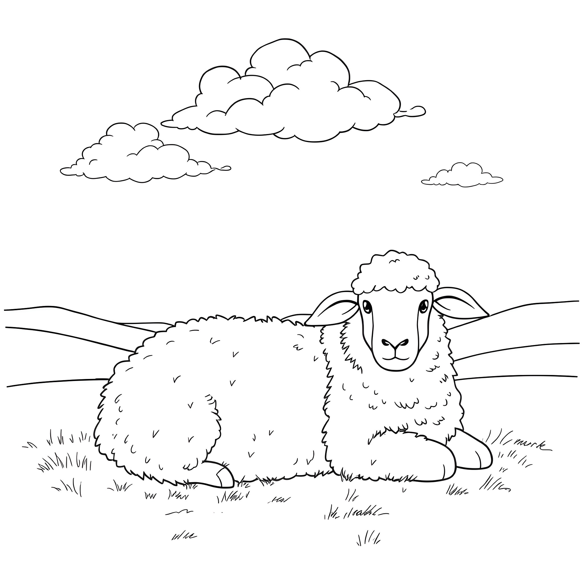 Best Sheep Coloring Pages (Free Printable PDF)