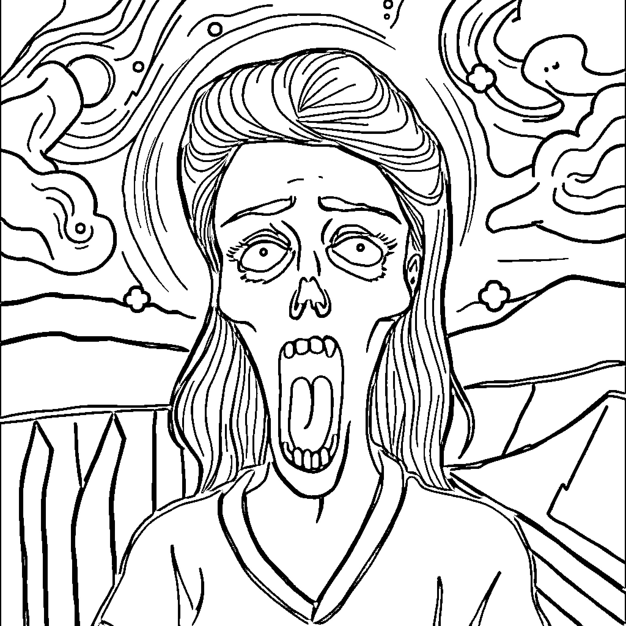 Best Scream Coloring Pages (Free Printable PDF)