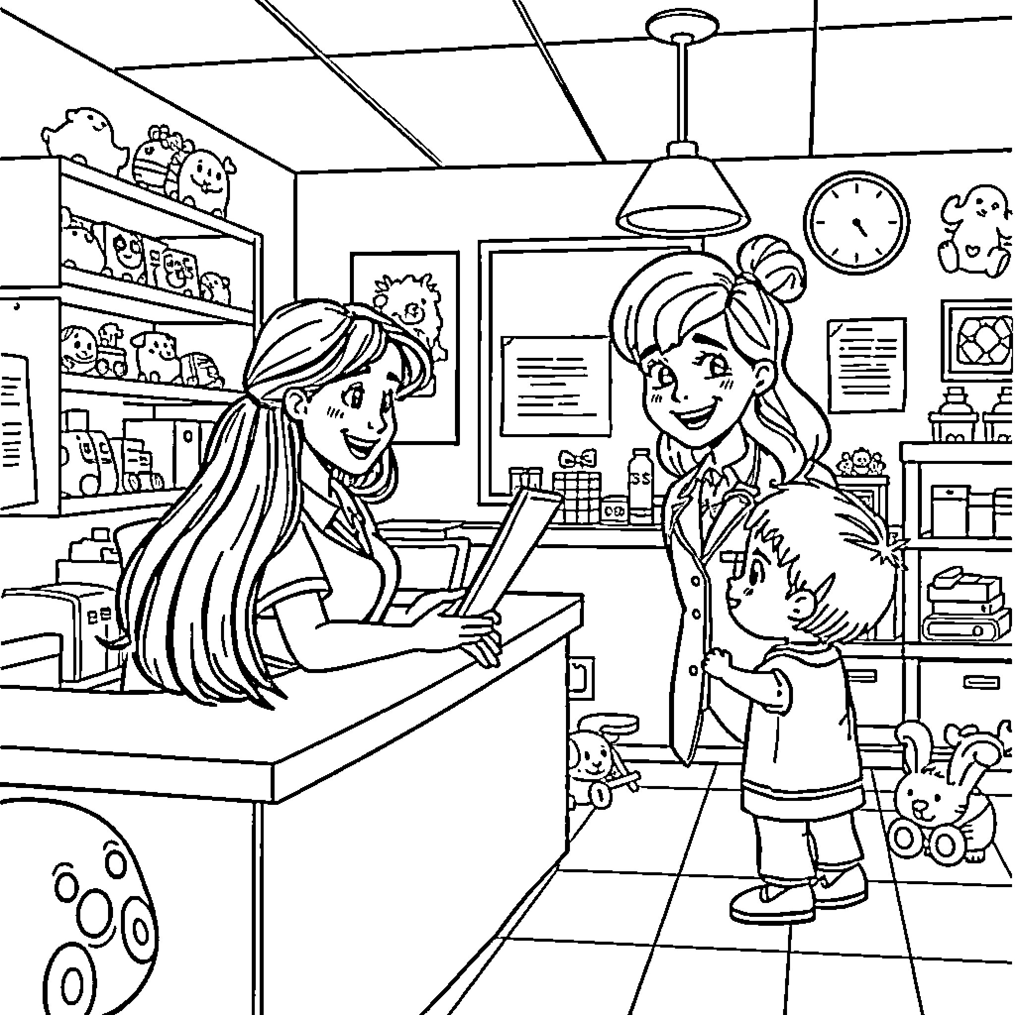 Best Receptionist Coloring Pages (Free Printable PDF)