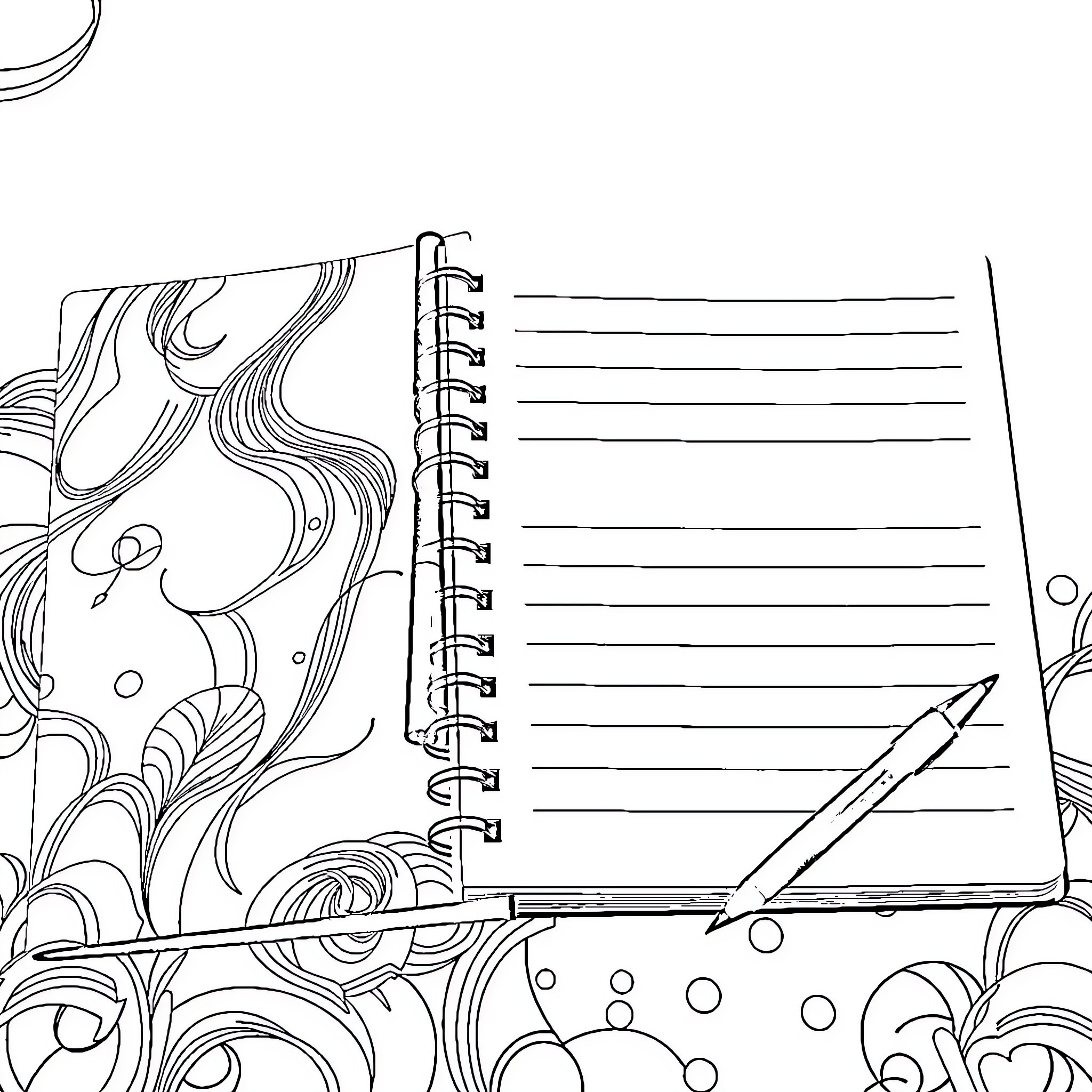 2 Best Notebook Coloring Pages (Free Printable PDFs)