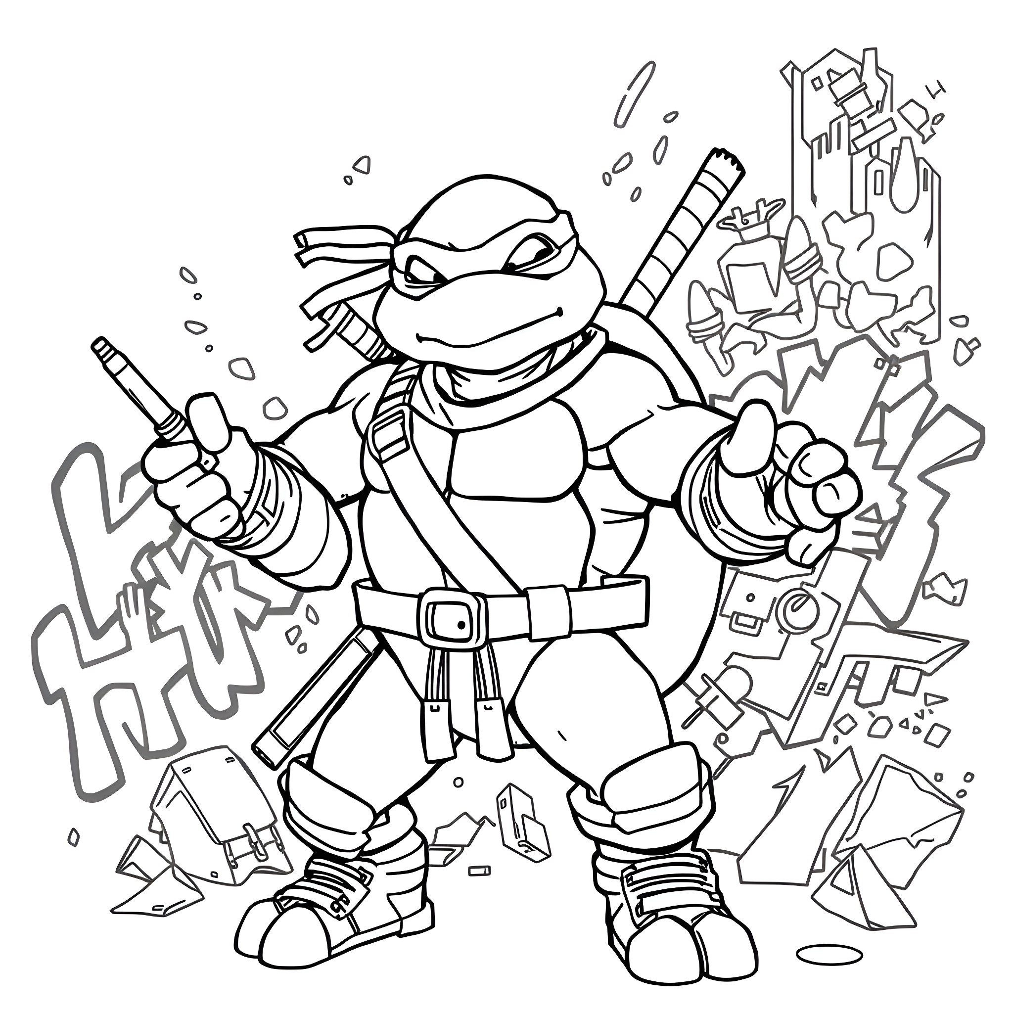 Best Donatello Coloring Pages (Free Printable PDF)
