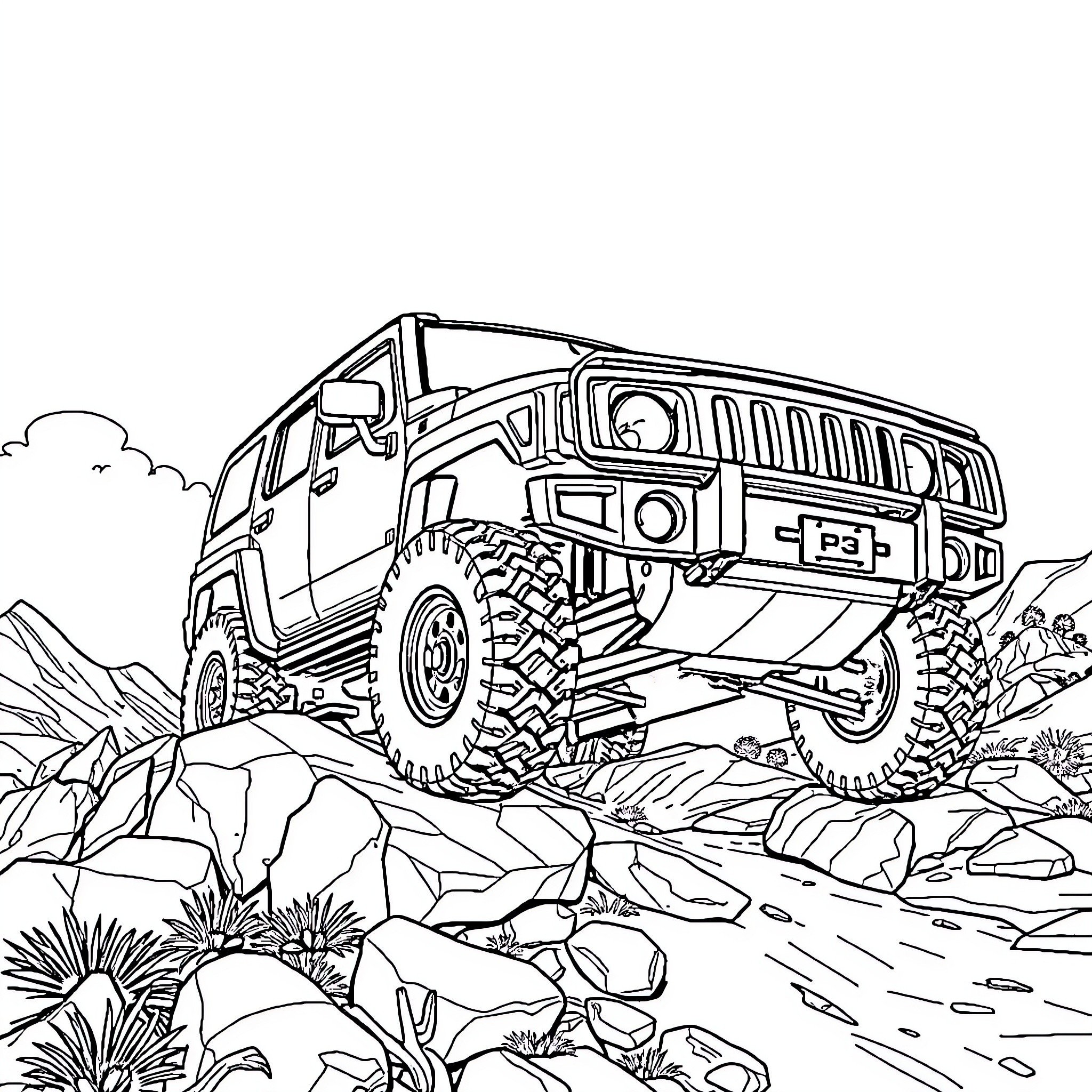 Best Hummer Coloring Pages (Free Printable PDF)