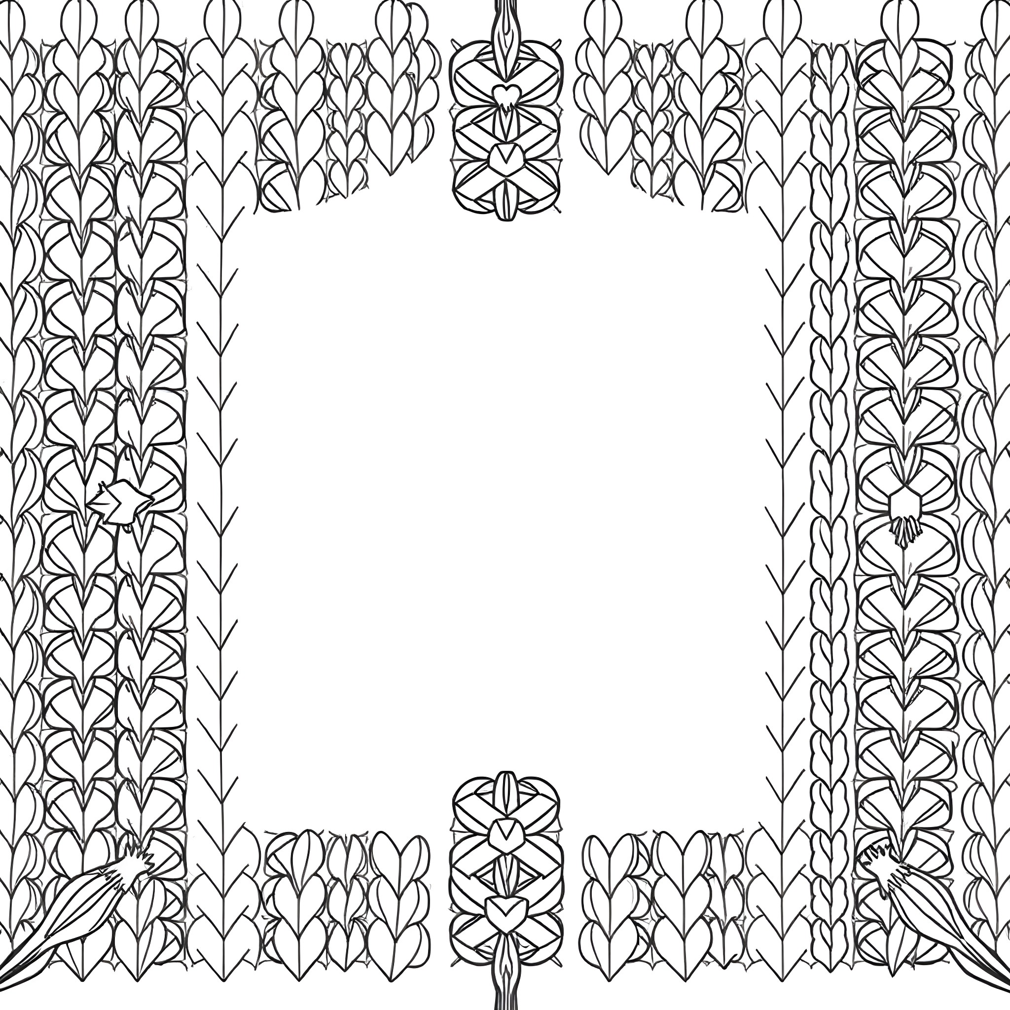 Best Knit Pattern Coloring Pages (Free Printable PDF)