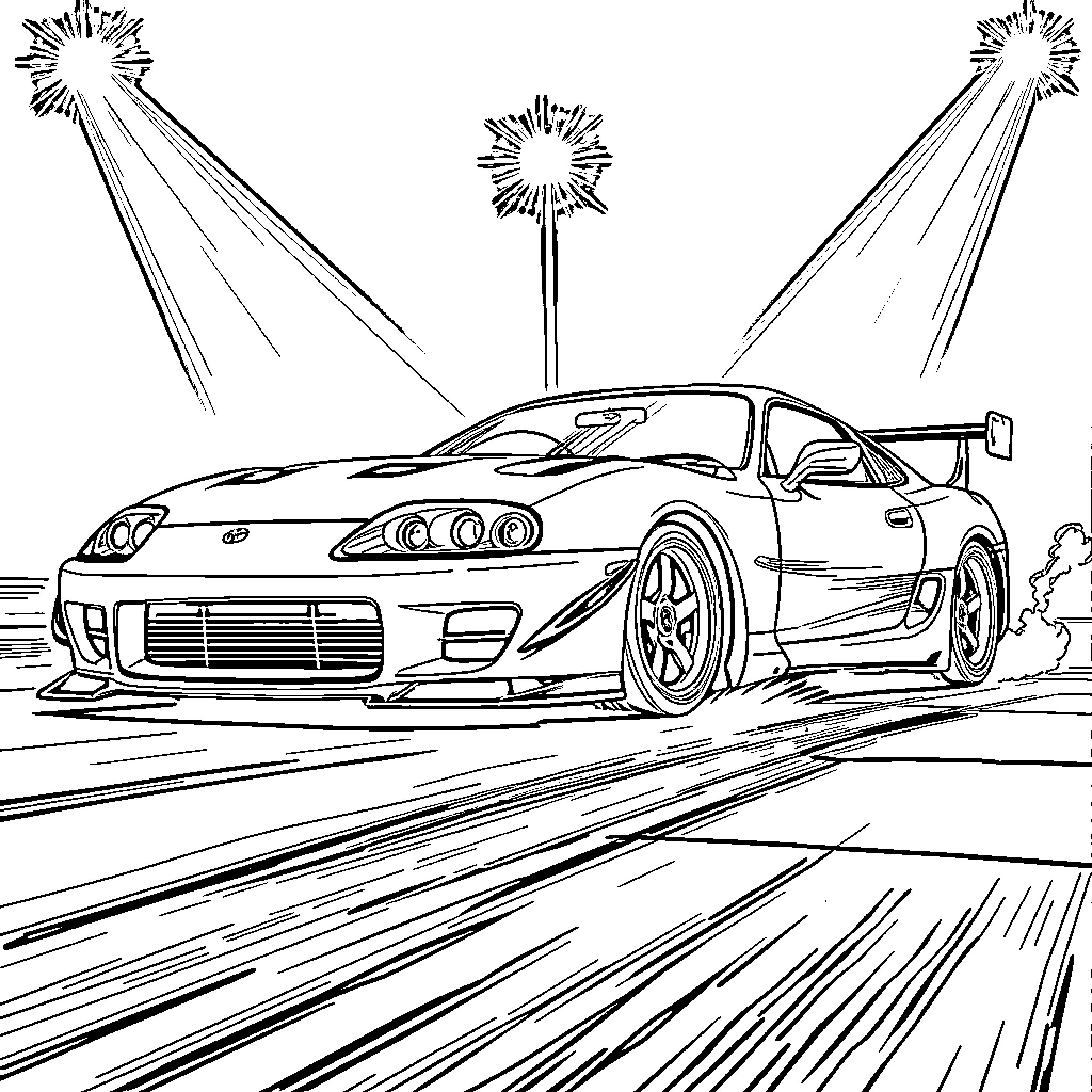 Best Toyota Supra Coloring Pages (Free Printable PDF)