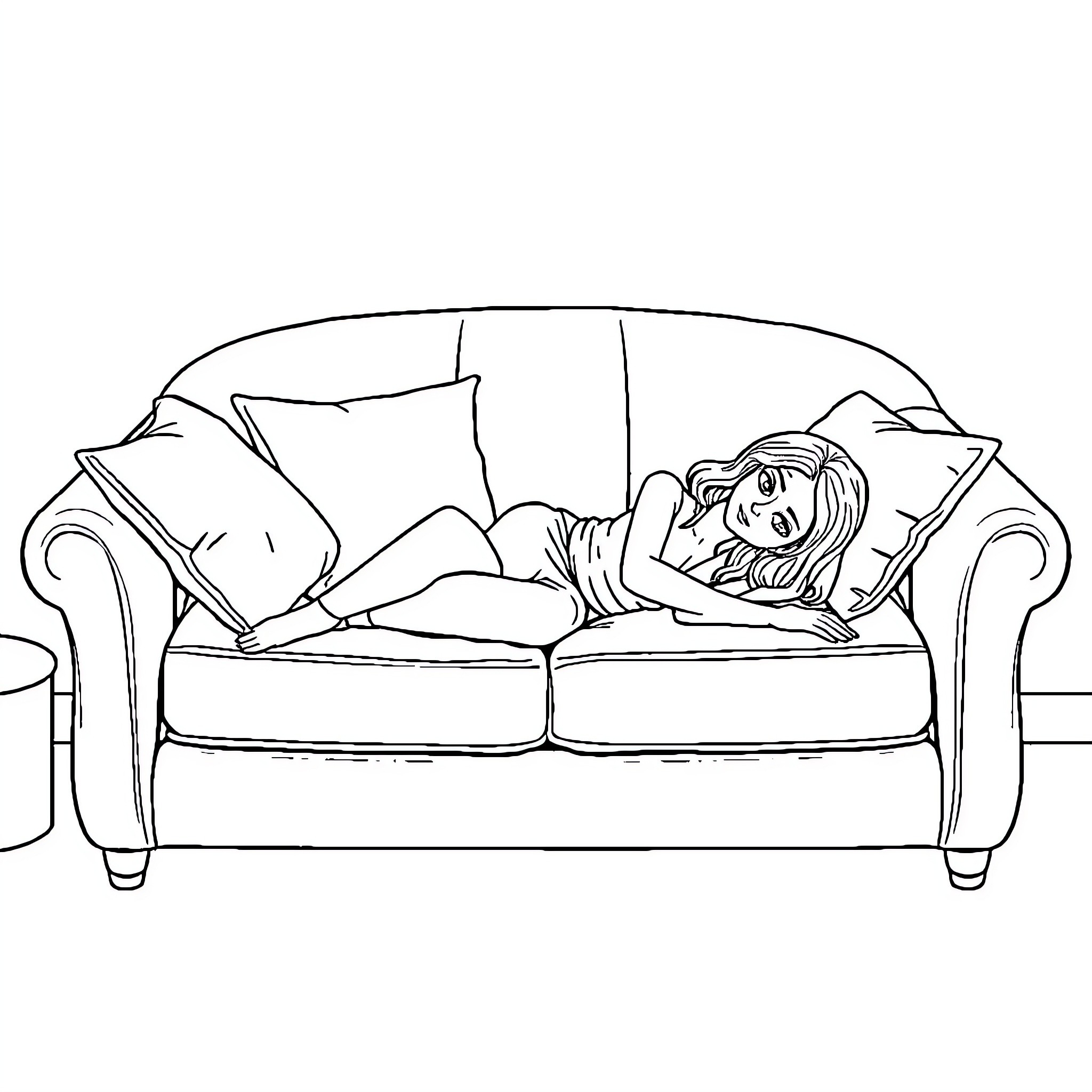 Best Sofa Coloring Pages (Free Printable PDF)