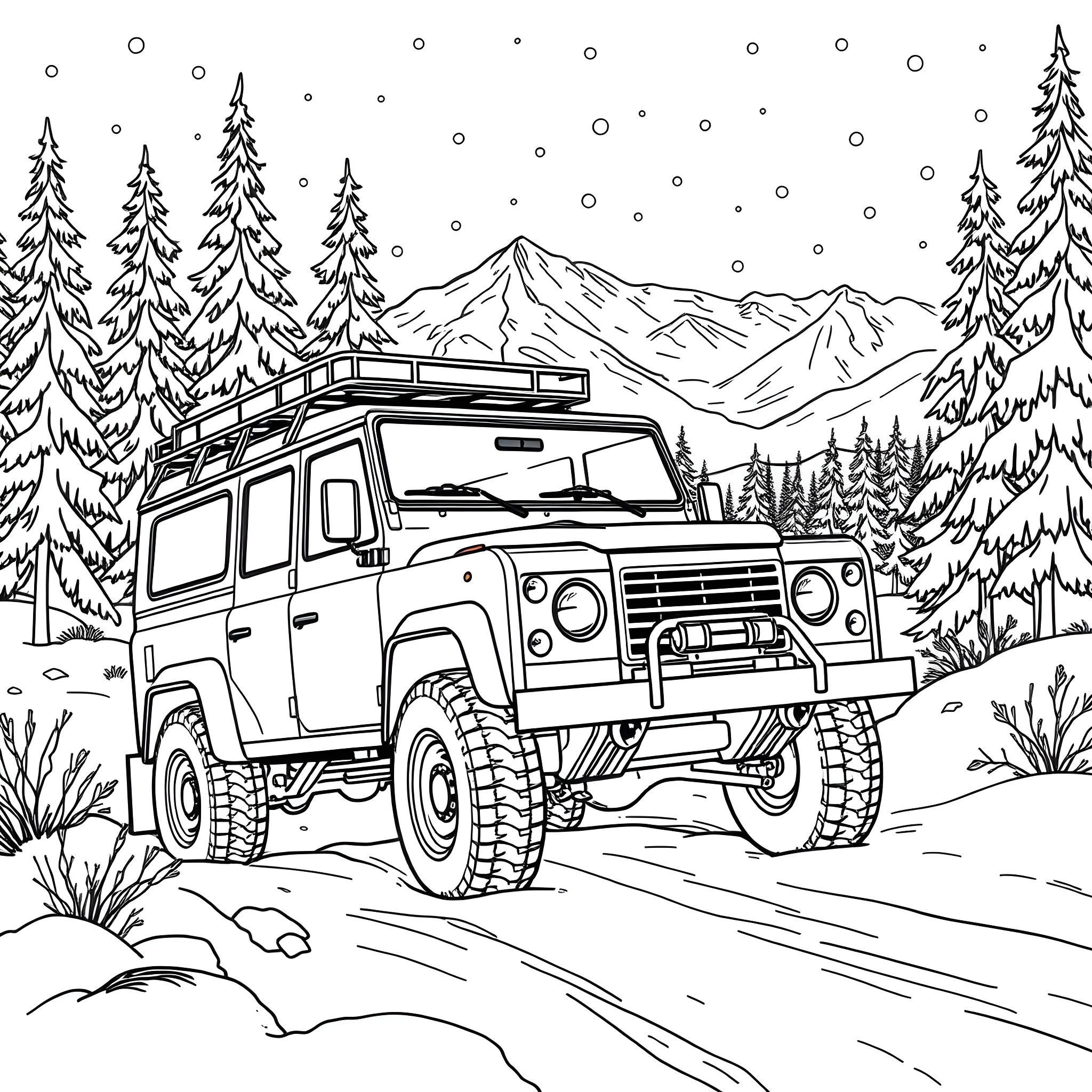 Best Land Rover Coloring Pages (Free Printable PDF)