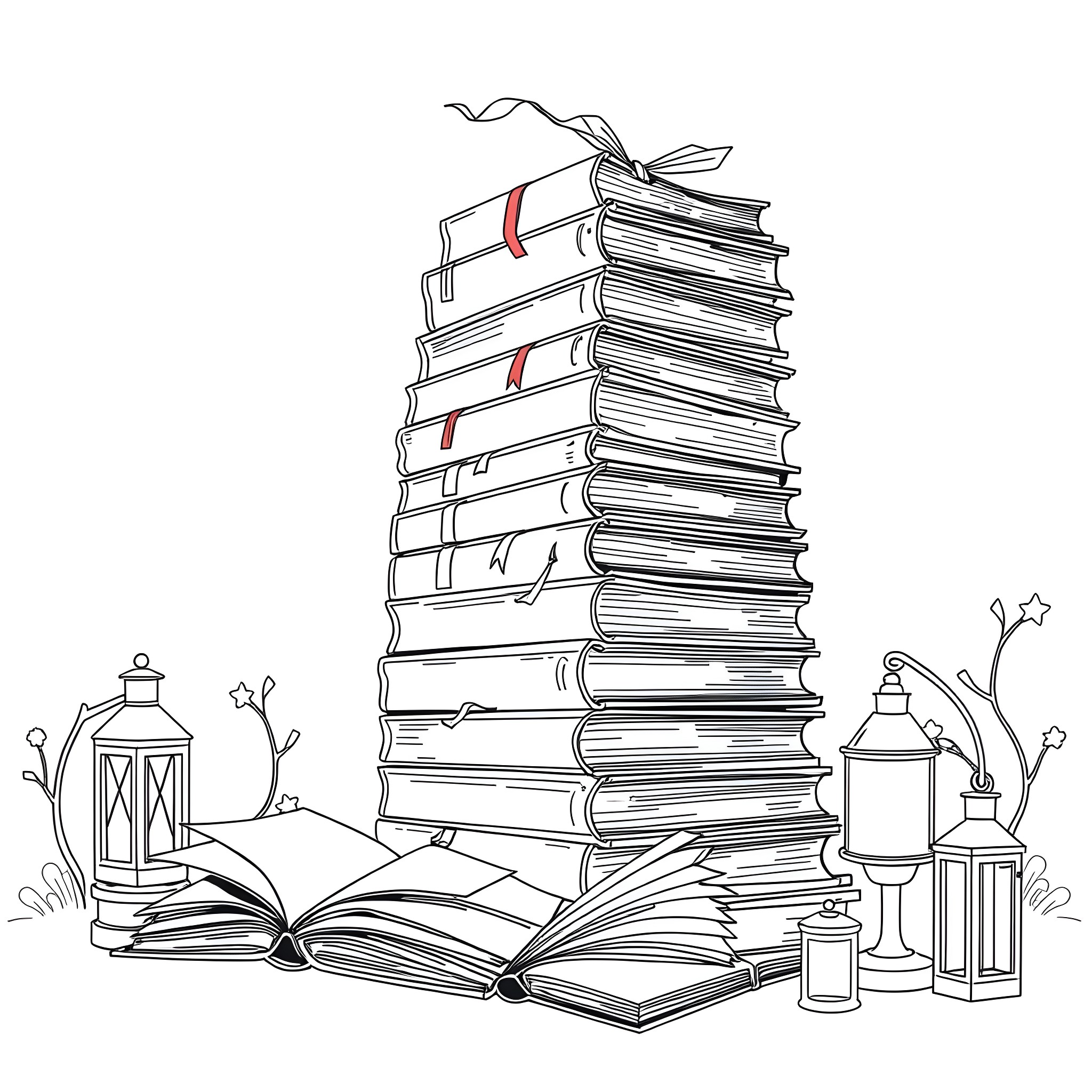 Best Book Coloring Pages (Free Printable PDF)