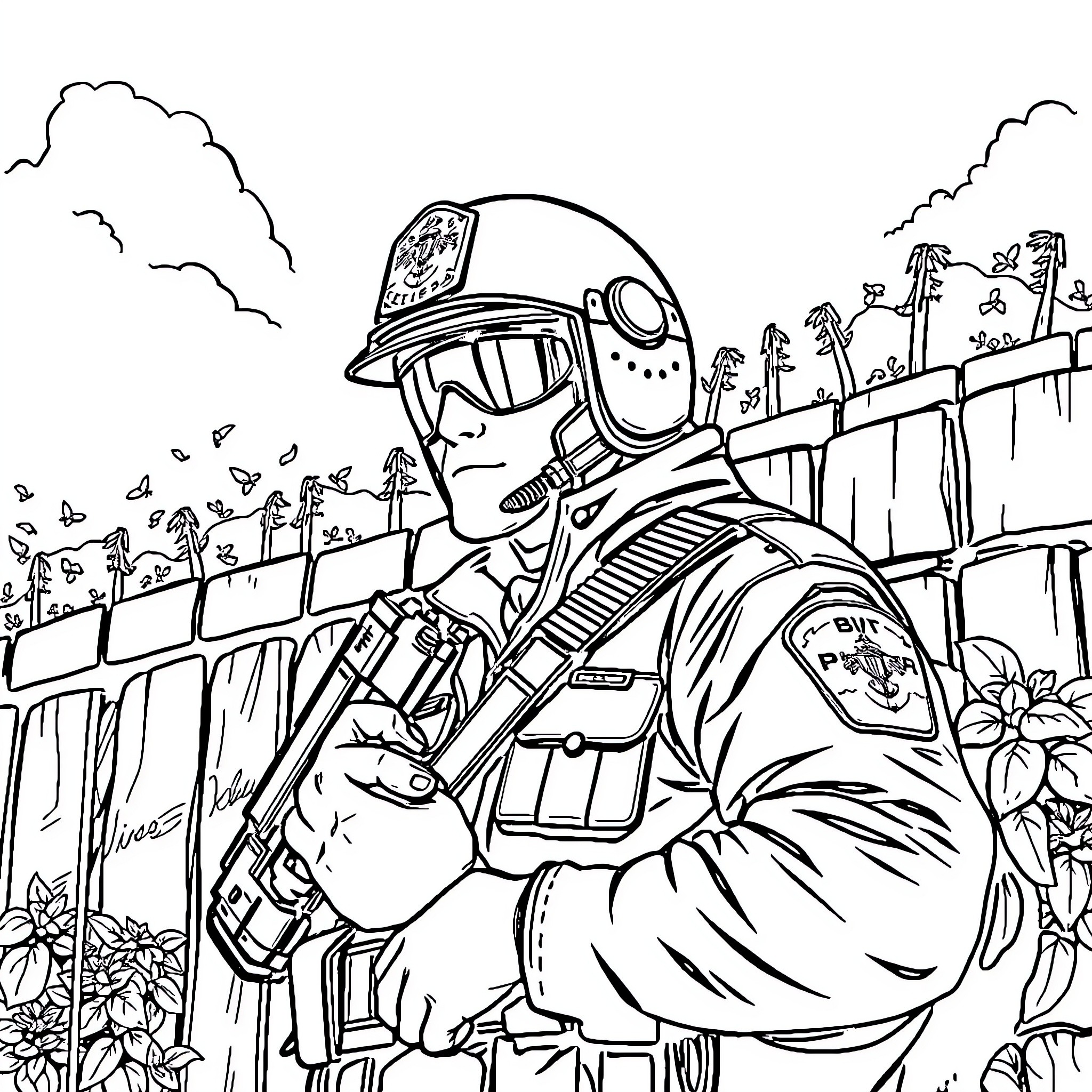 Best Security Guard Coloring Pages (Free Printable PDF)