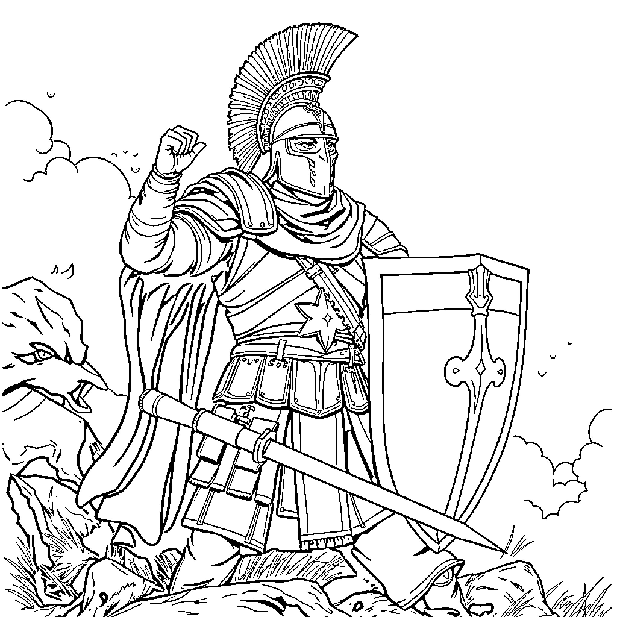 Best Roman Soldier Coloring Pages (Free Printable PDF)