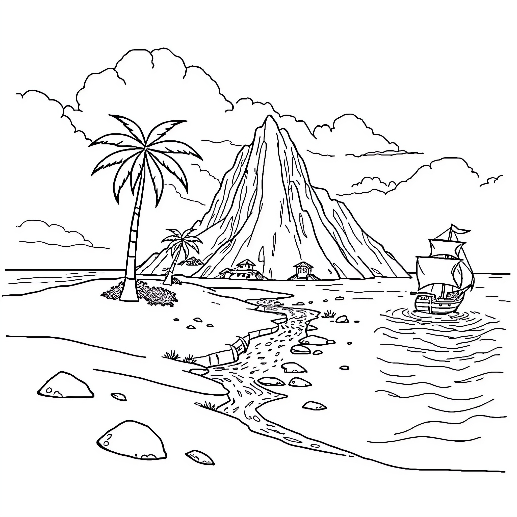 Best Island Coloring Pages (Free Printable PDF)