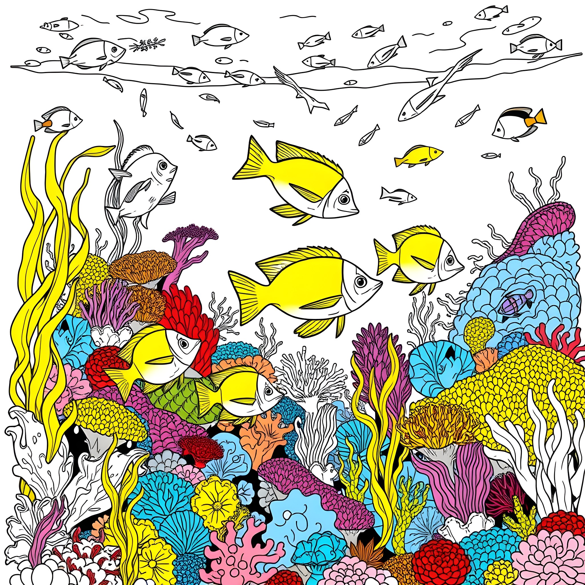 133 Best Fish Coloring Pages (Free Printable PDFs)