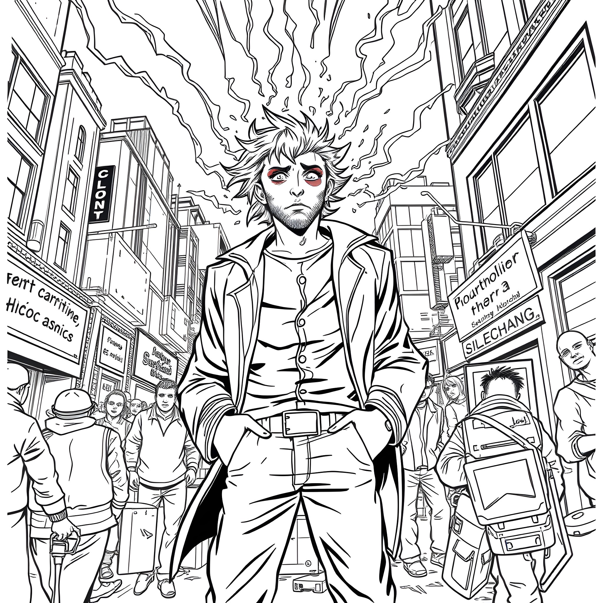 Best Johnny Silverhand Coloring Pages (Free Printable PDF)