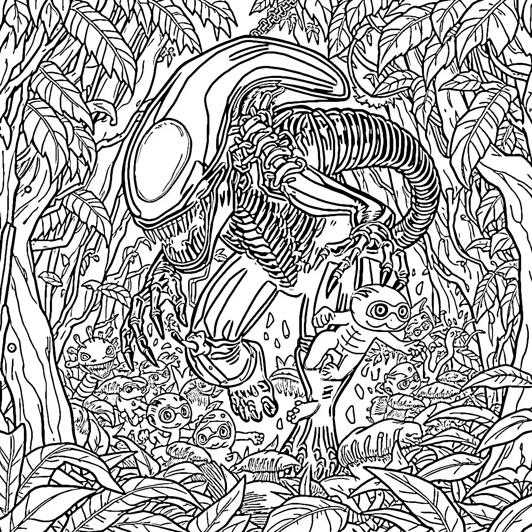 Best Xenomorph Coloring Pages (Free Printable PDF)