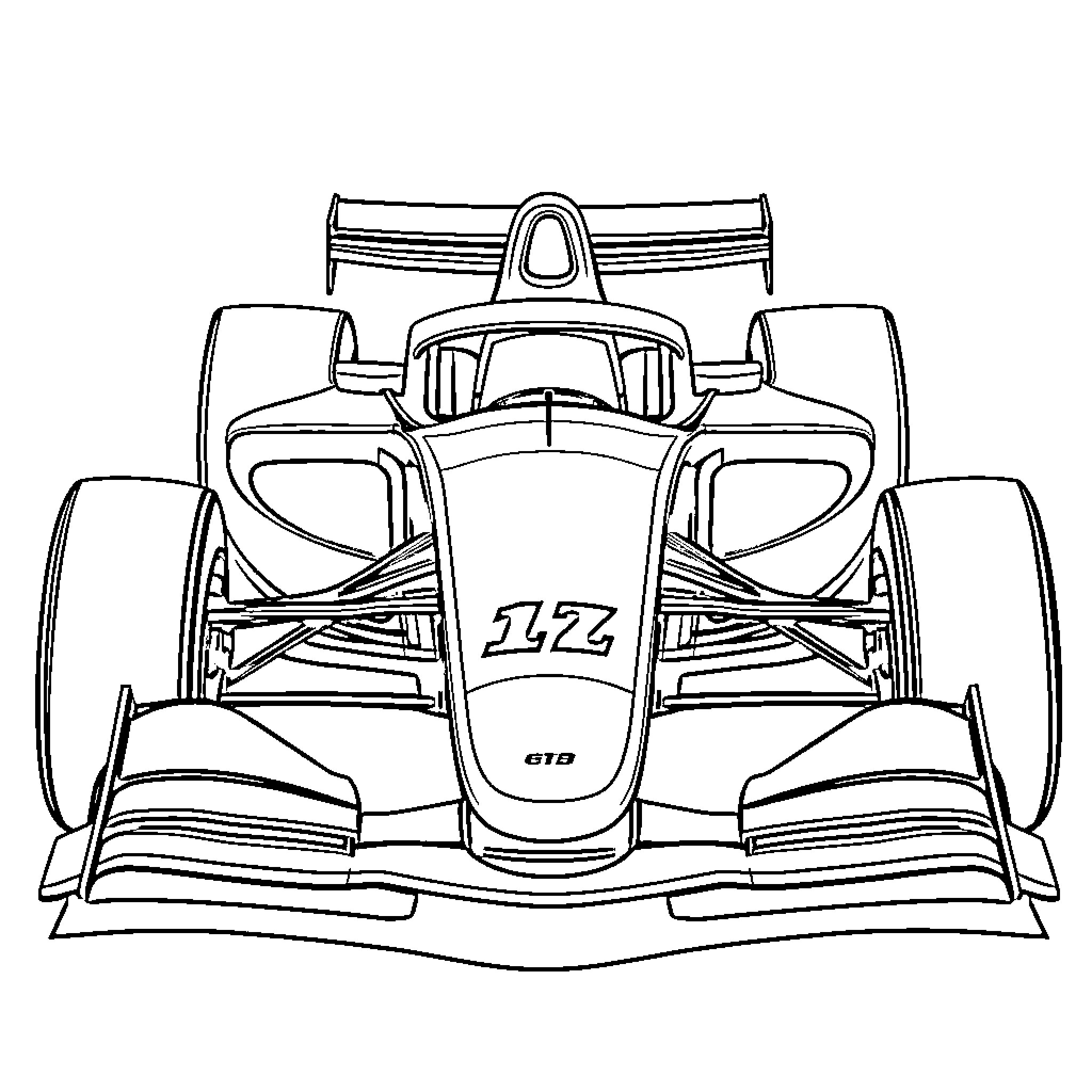 Best Formula Racing Car Coloring Pages (Free Printable PDF)