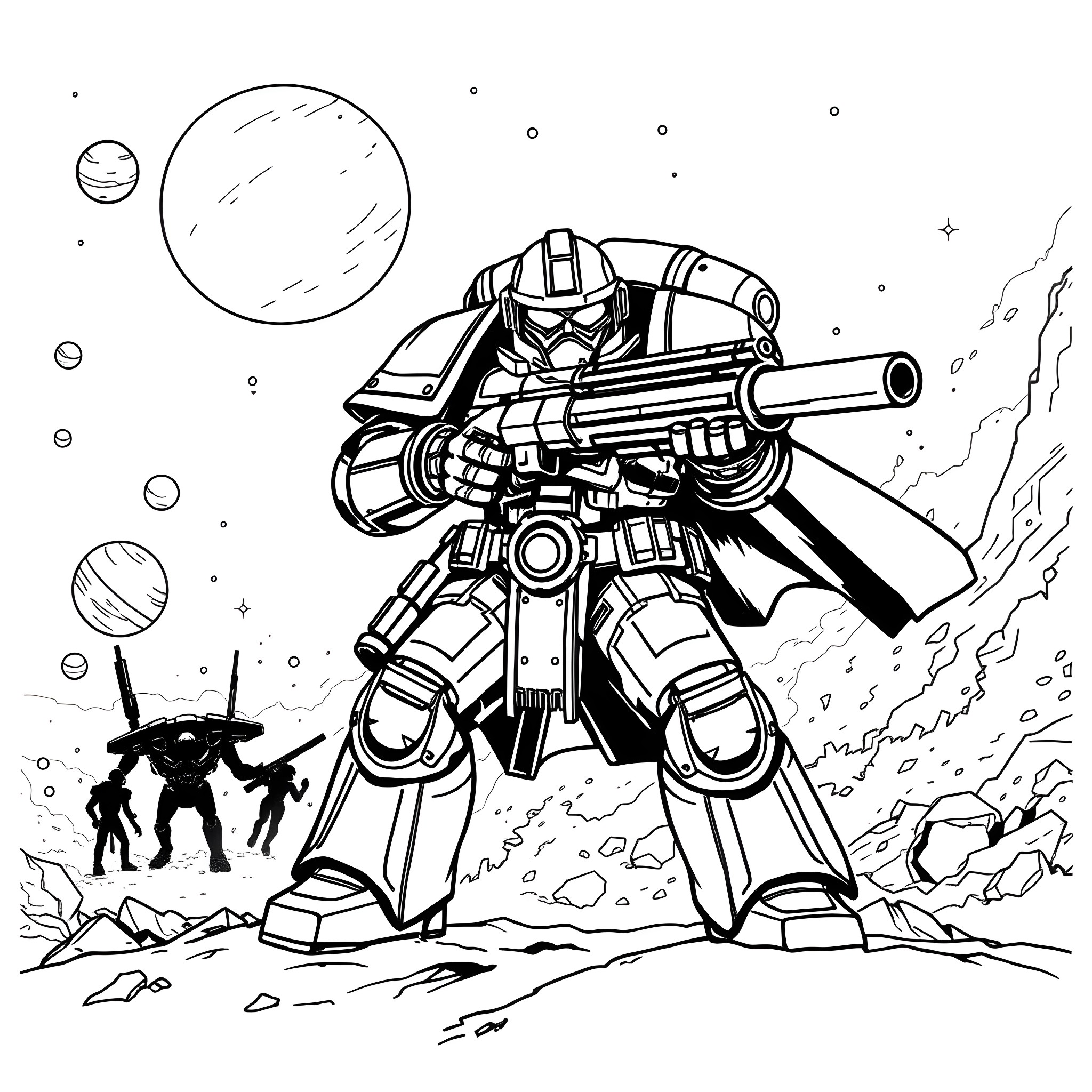 Best Space Marine Coloring Pages (Free Printable PDF)