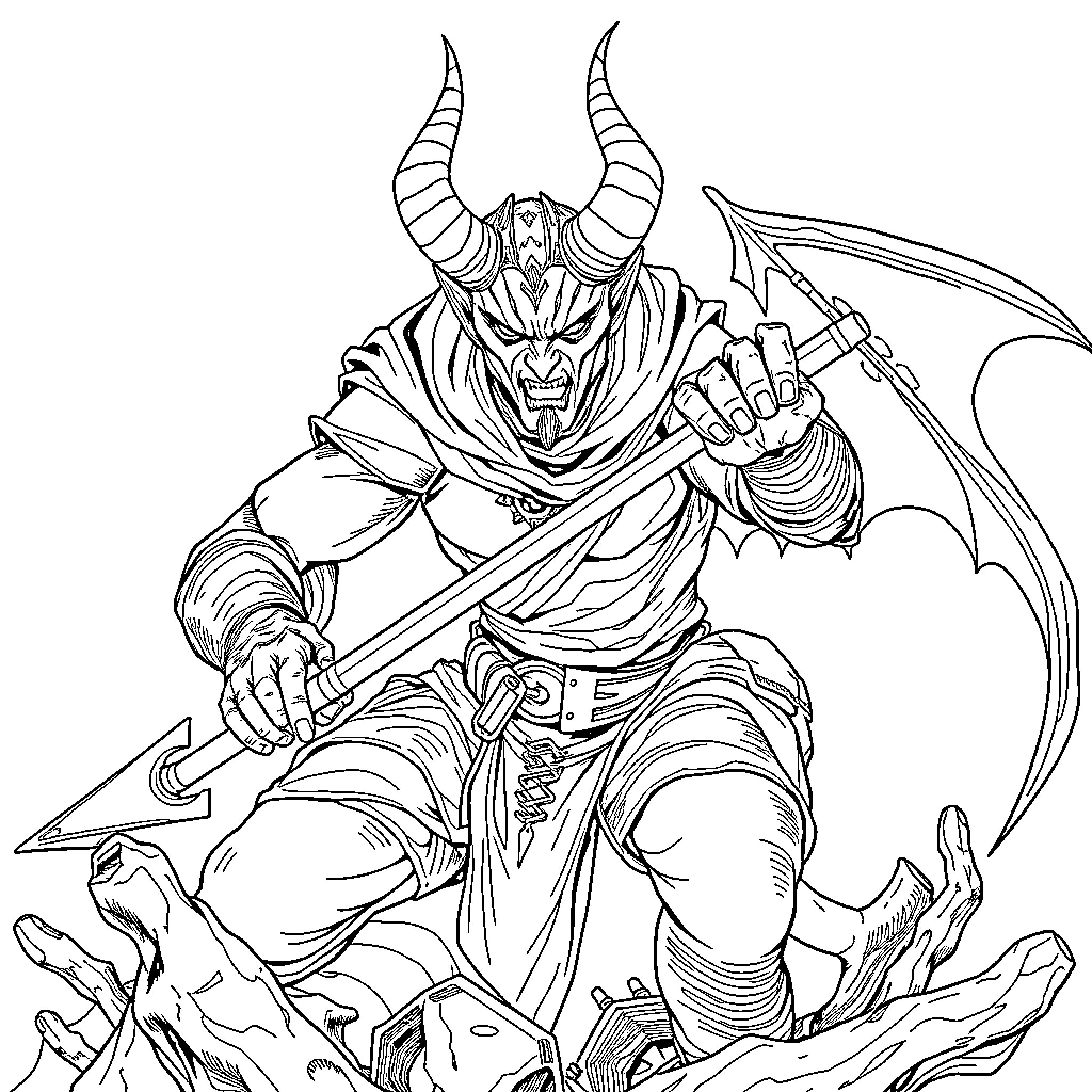 Best Demon Coloring Pages (Free Printable PDF)