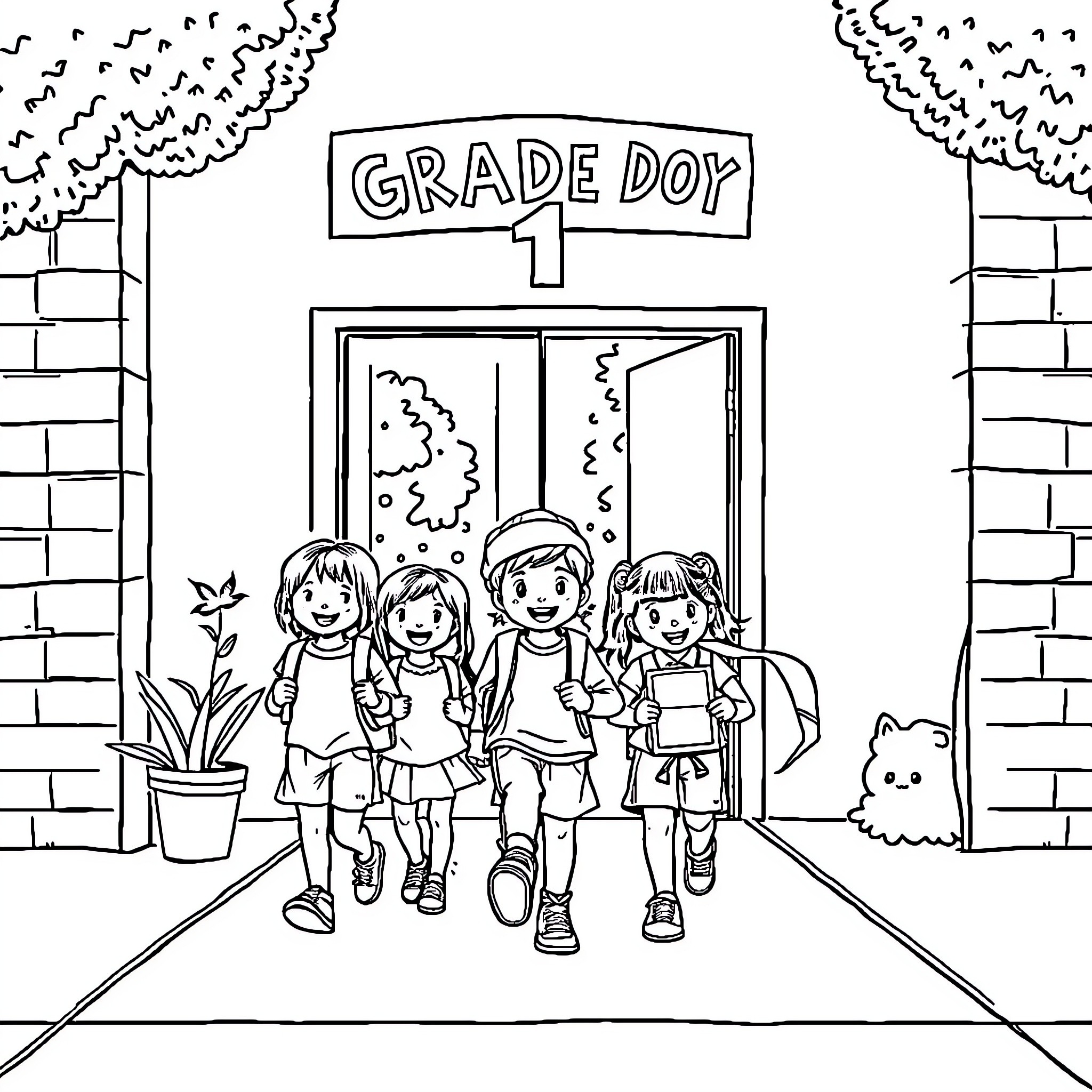 Best School Coloring Pages (Free Printable PDF)