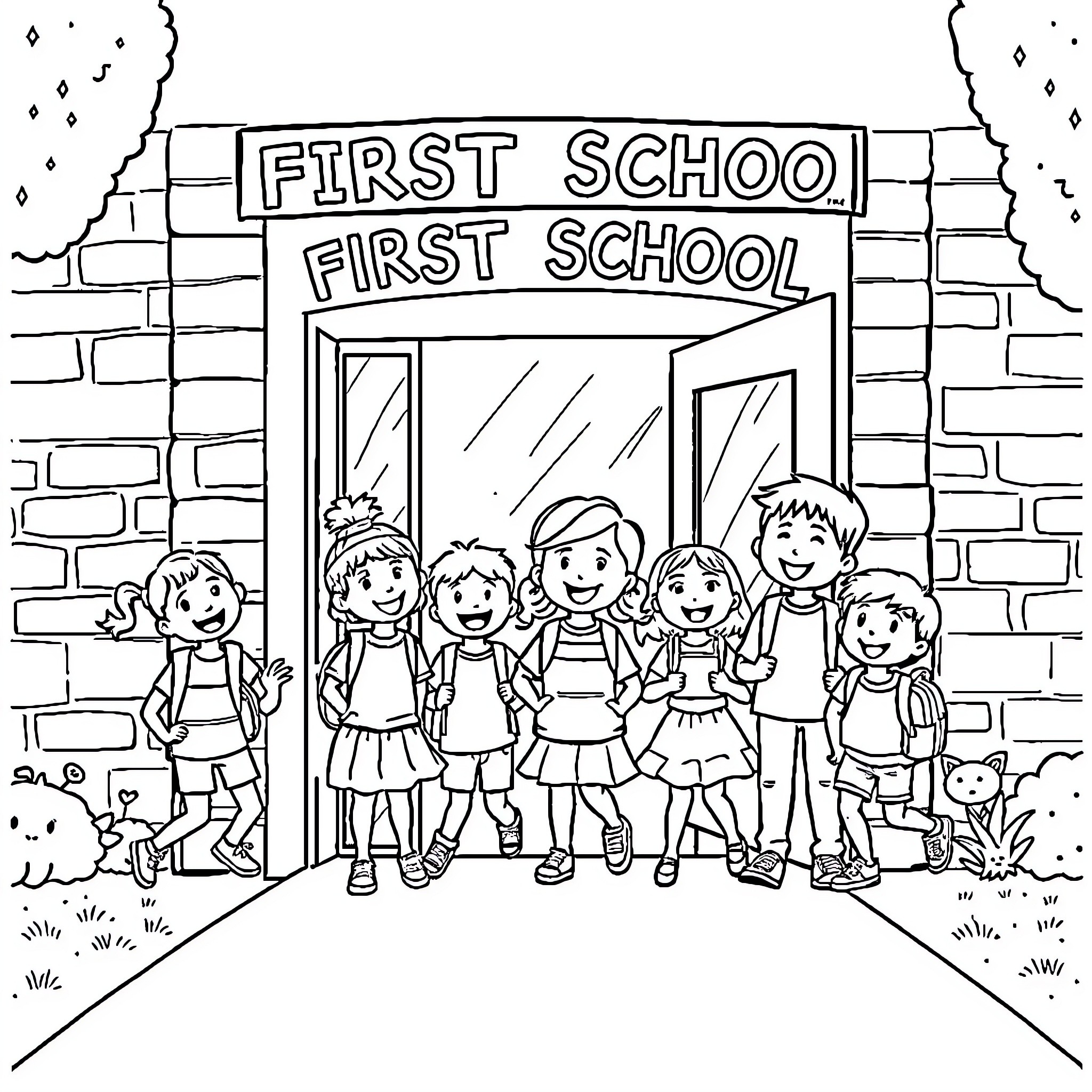 Best School Coloring Pages (Free Printable PDF)