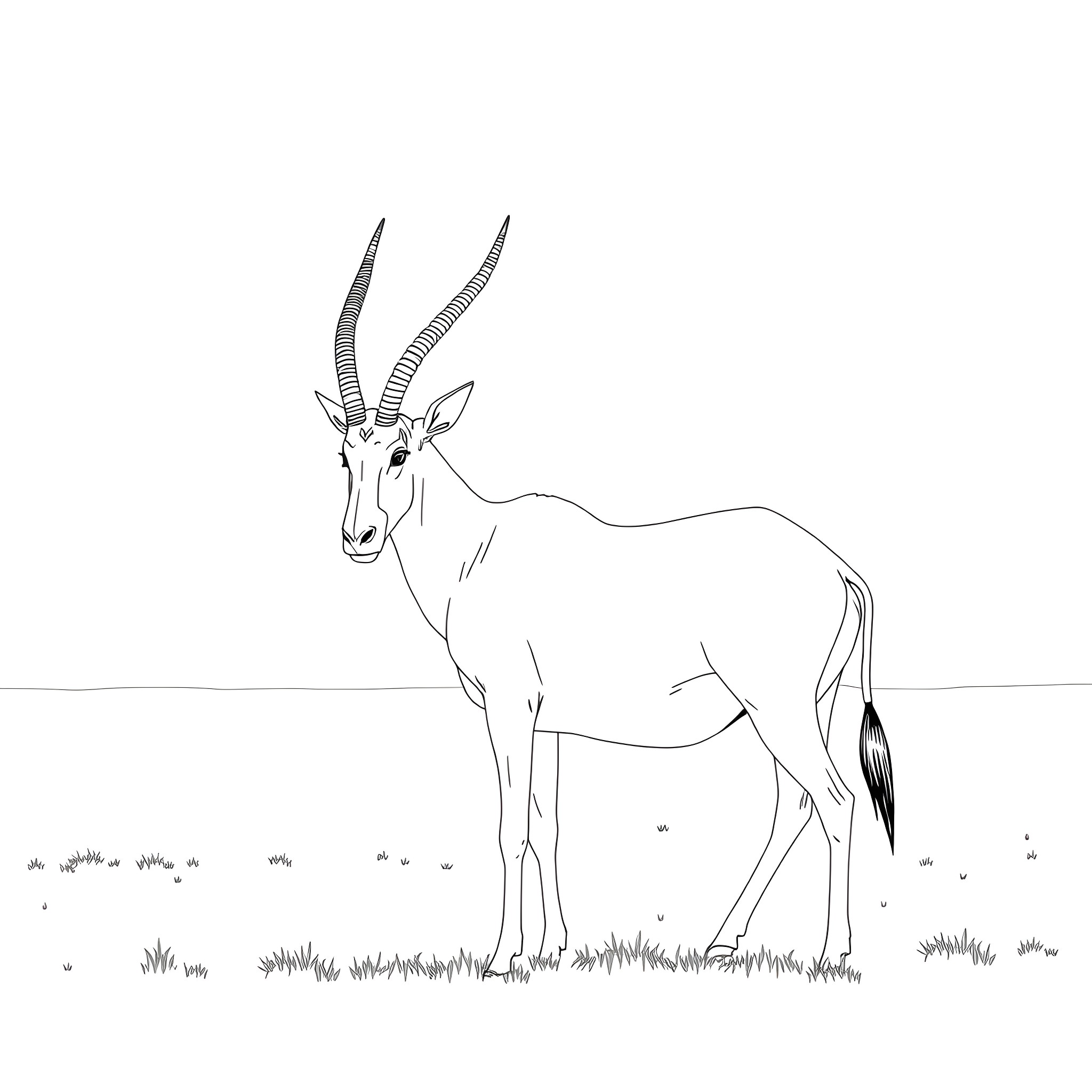 Best Oryx Coloring Pages (Free Printable PDF)