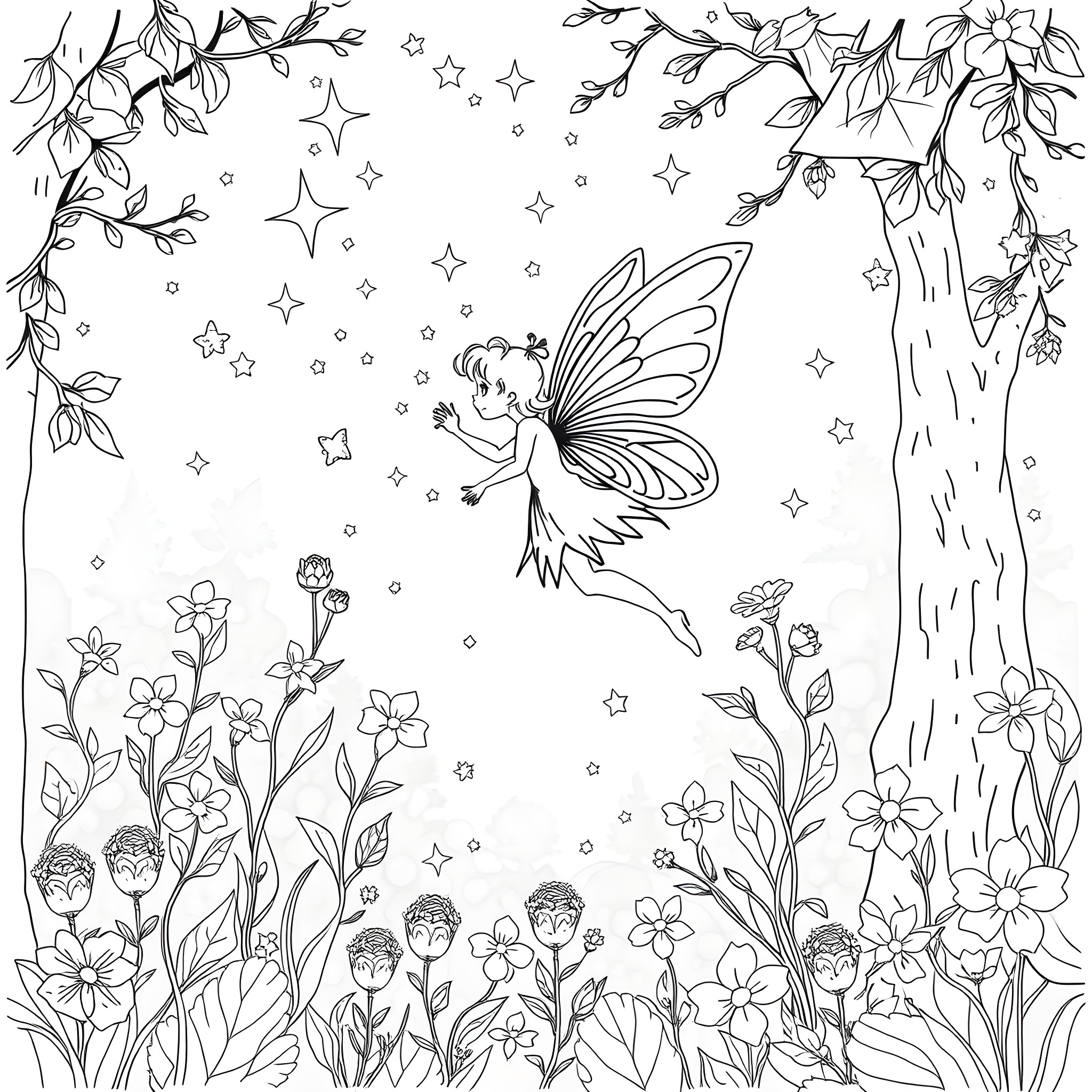339 Best Fairy Coloring Pages (Free Printable PDFs)