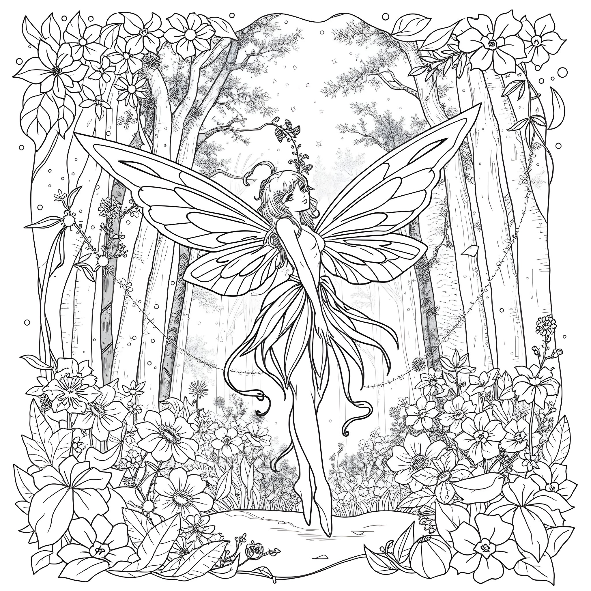 339 Best Fairy Coloring Pages (Free Printable PDFs)