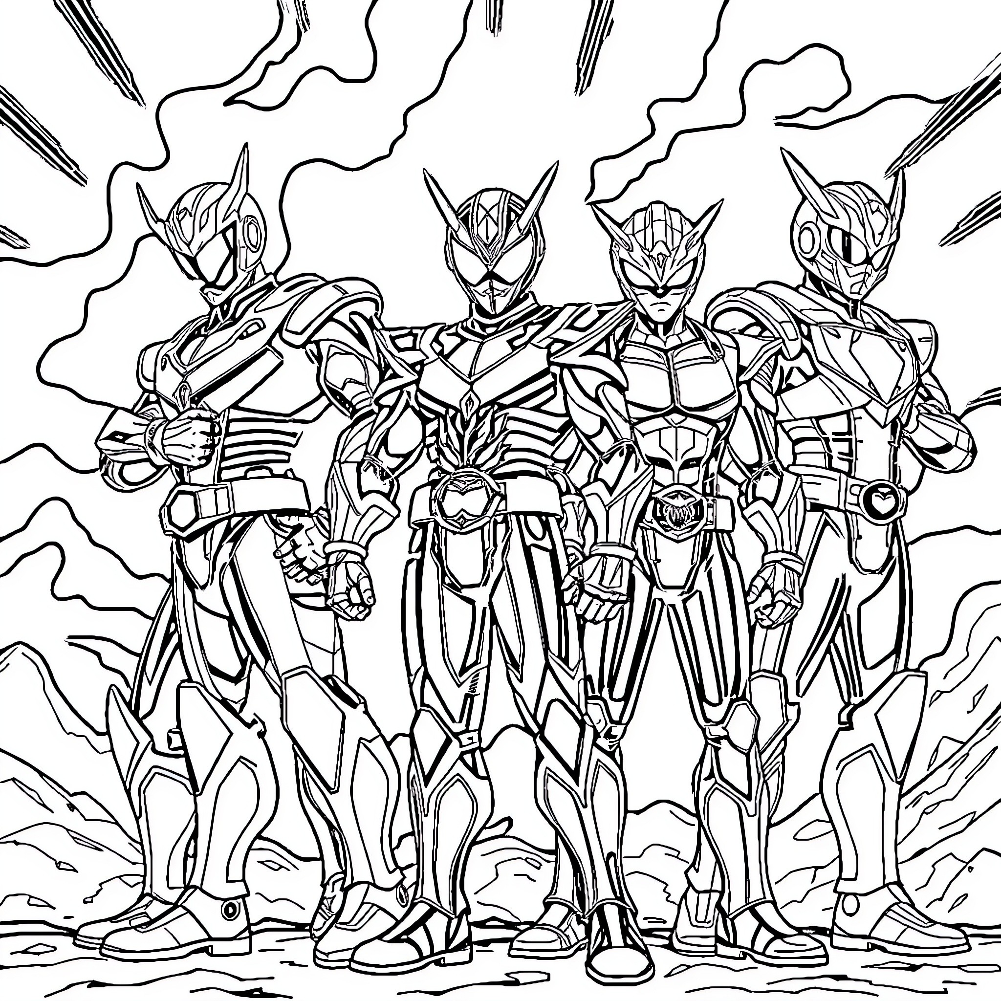 Best Kamen Rider Coloring Pages (Free Printable PDF)