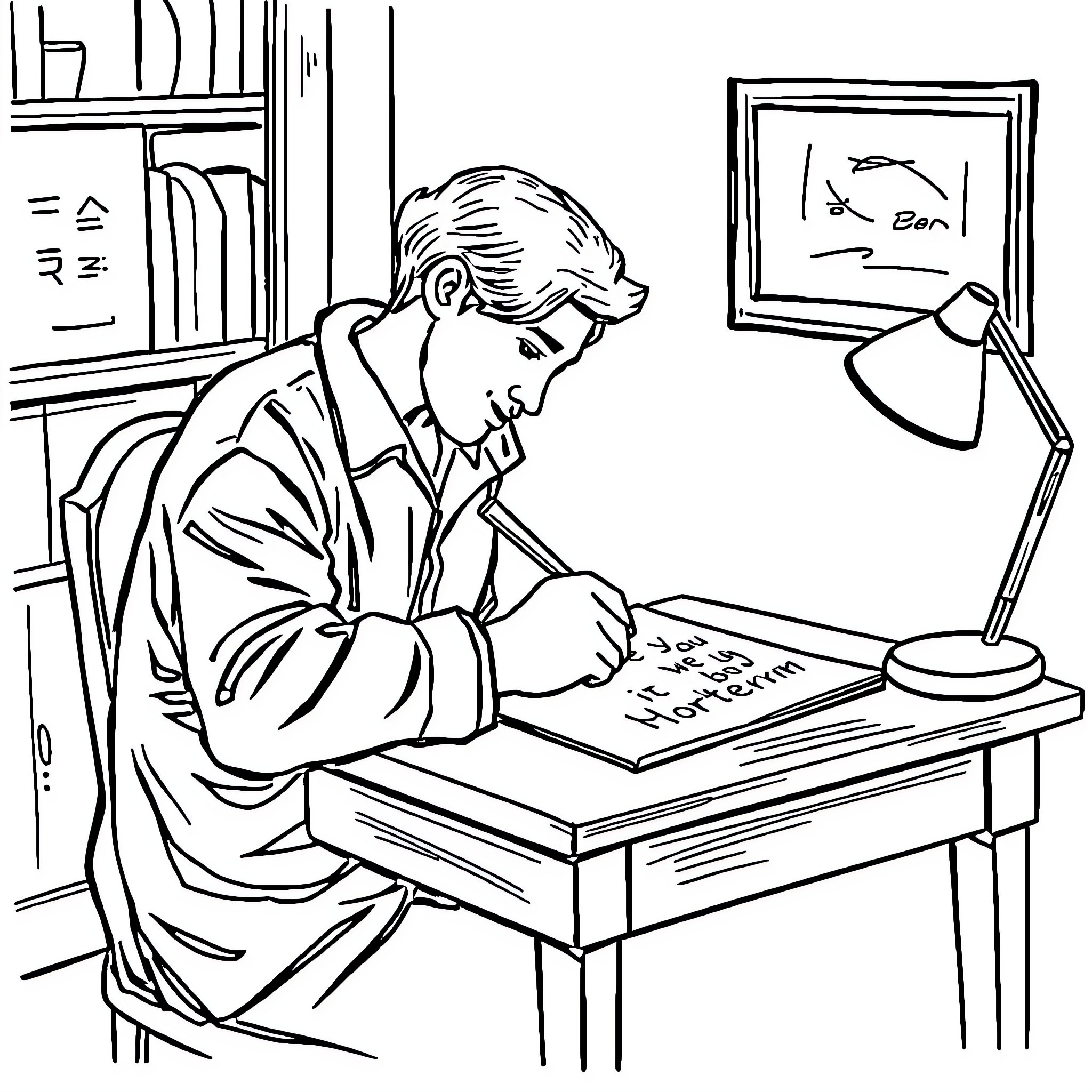 Best Writing Coloring Pages (Free Printable PDF)