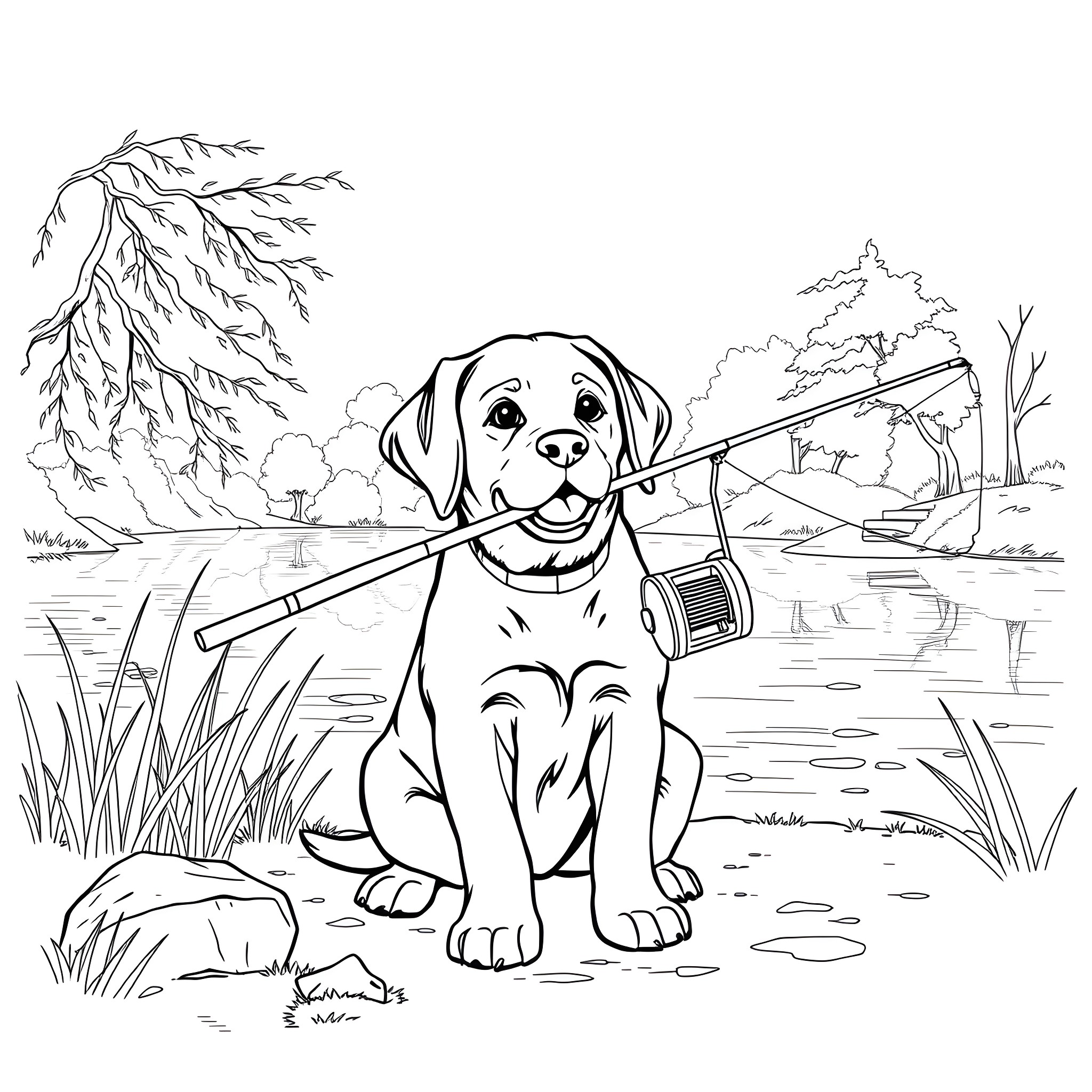 1 Best Labrador Puppy Coloring Pages (Free Printable PDFs)