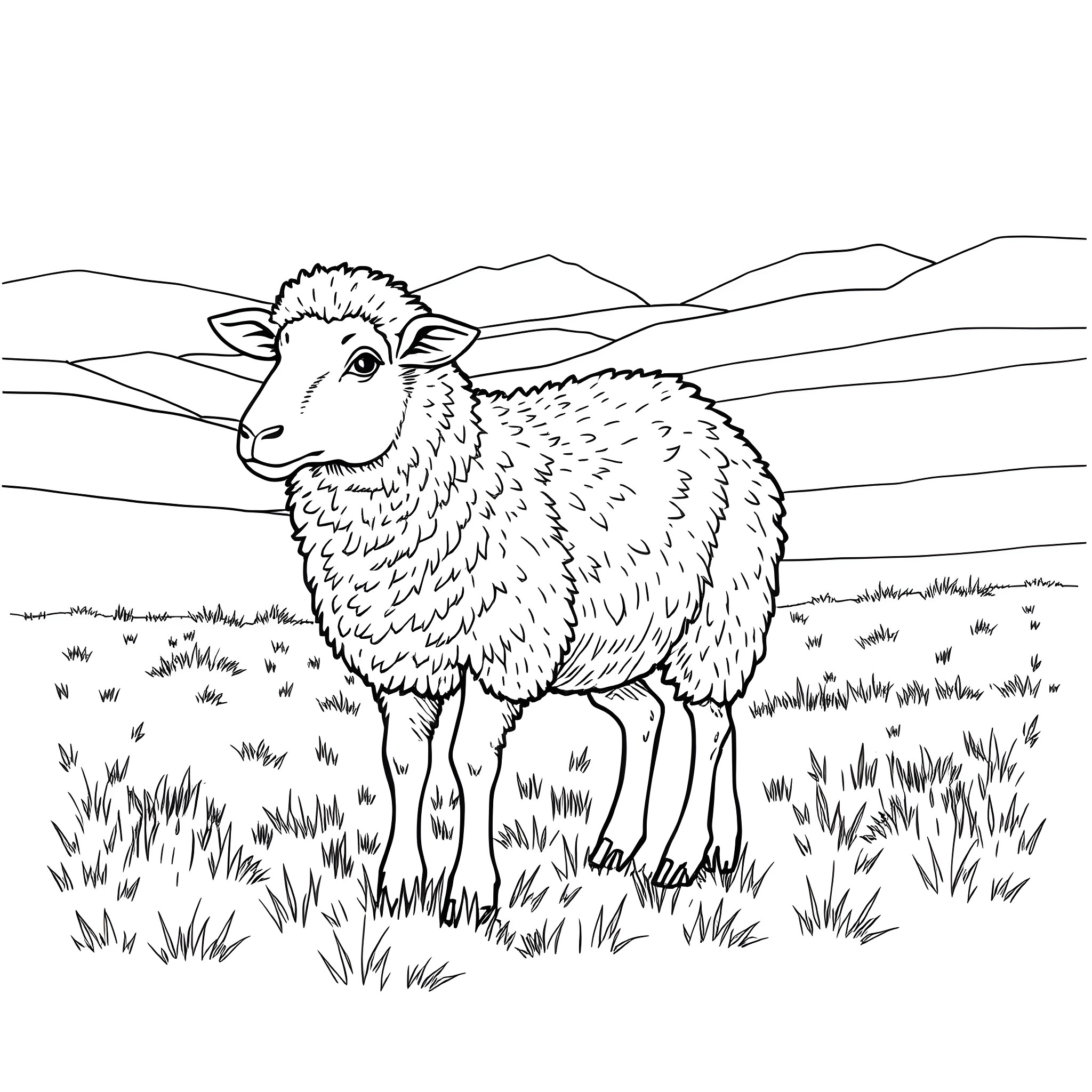 106 Best Sheep Coloring Pages (Free Printable PDFs)