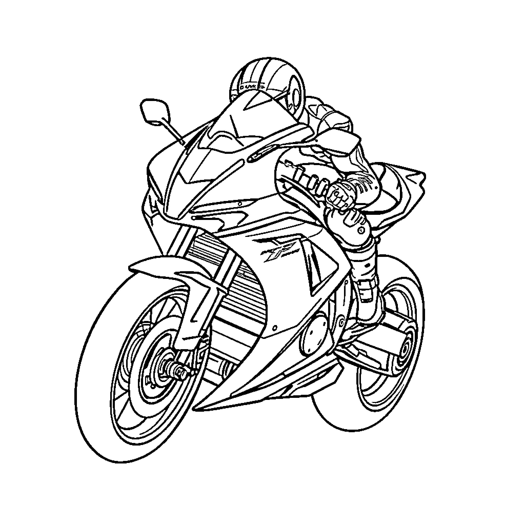 Best Racing Bike Coloring Pages (Free Printable PDF)